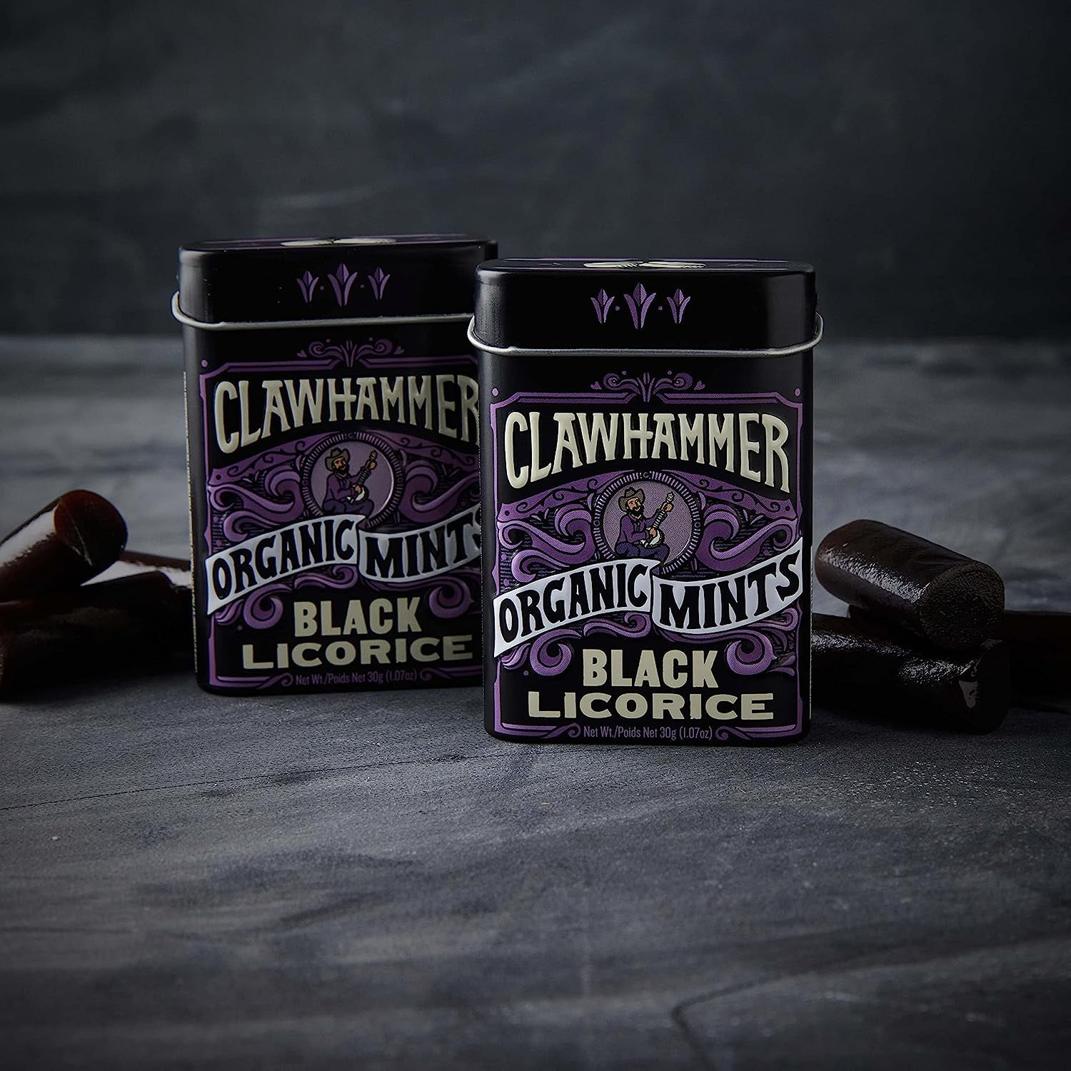 Clawhammer Organic Mints - Natural Flavored Licorice Breath Mints ...