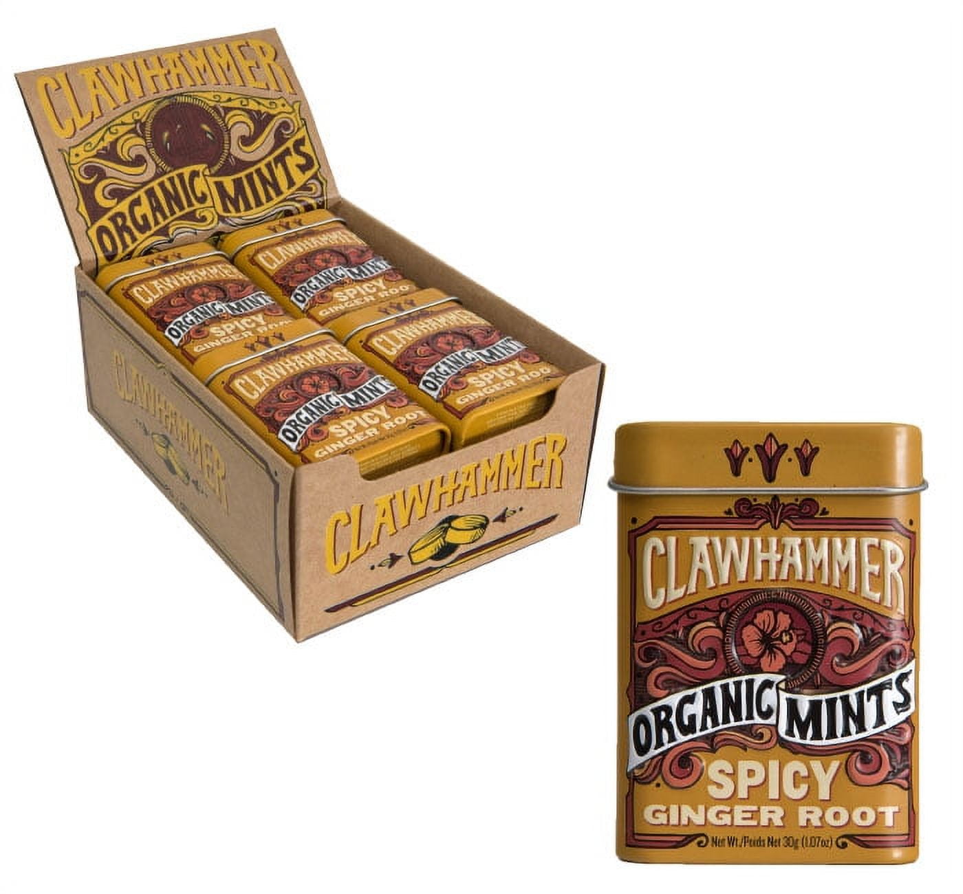 Clawhammer Organic Mints | USDA Certified Organic, Gluten Free, Non-GMO ...