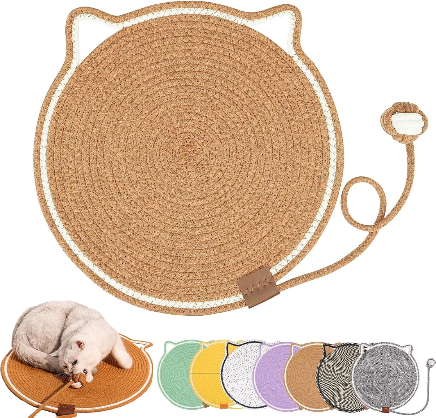 Clawloom Dual Scratching Pad, Dual Scratching Pad for Cats, Cat ...