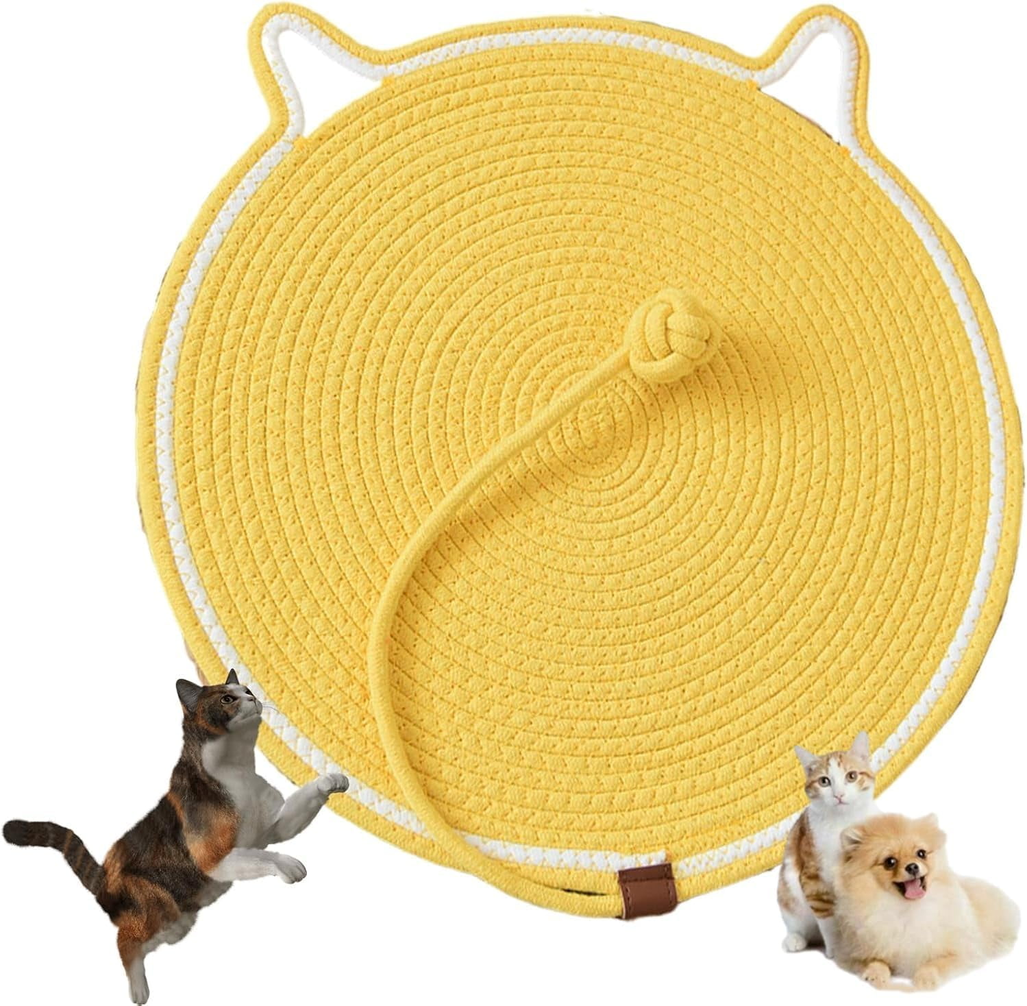Clawloom Dual Scratching Pad, Scratching Pads for Indoor Cats, Natural ...