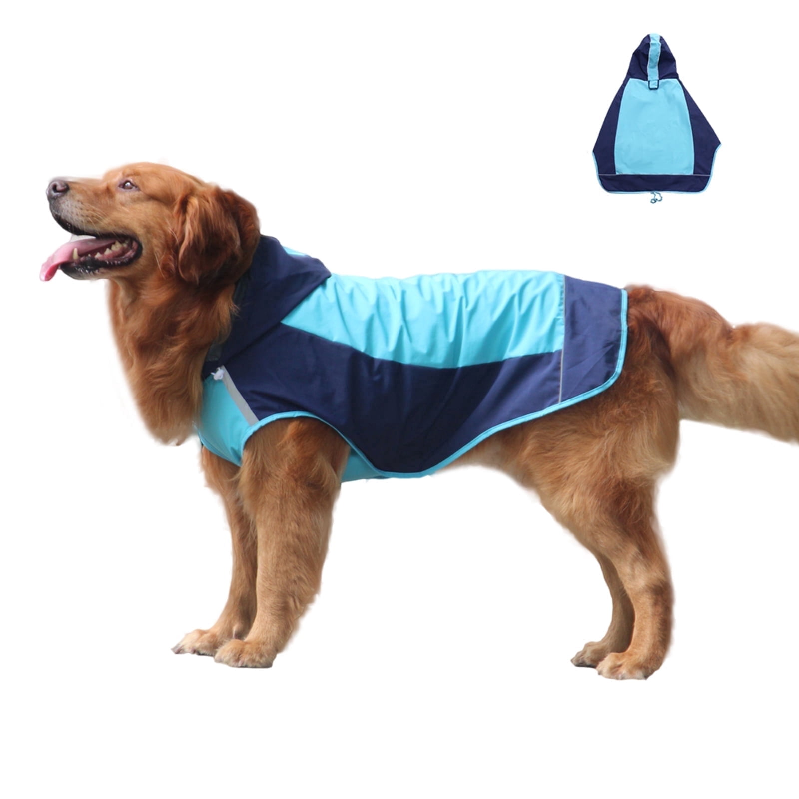ClawsPurrfect Dog Hood Waterproof Raincoat: Large Medium Refective ...