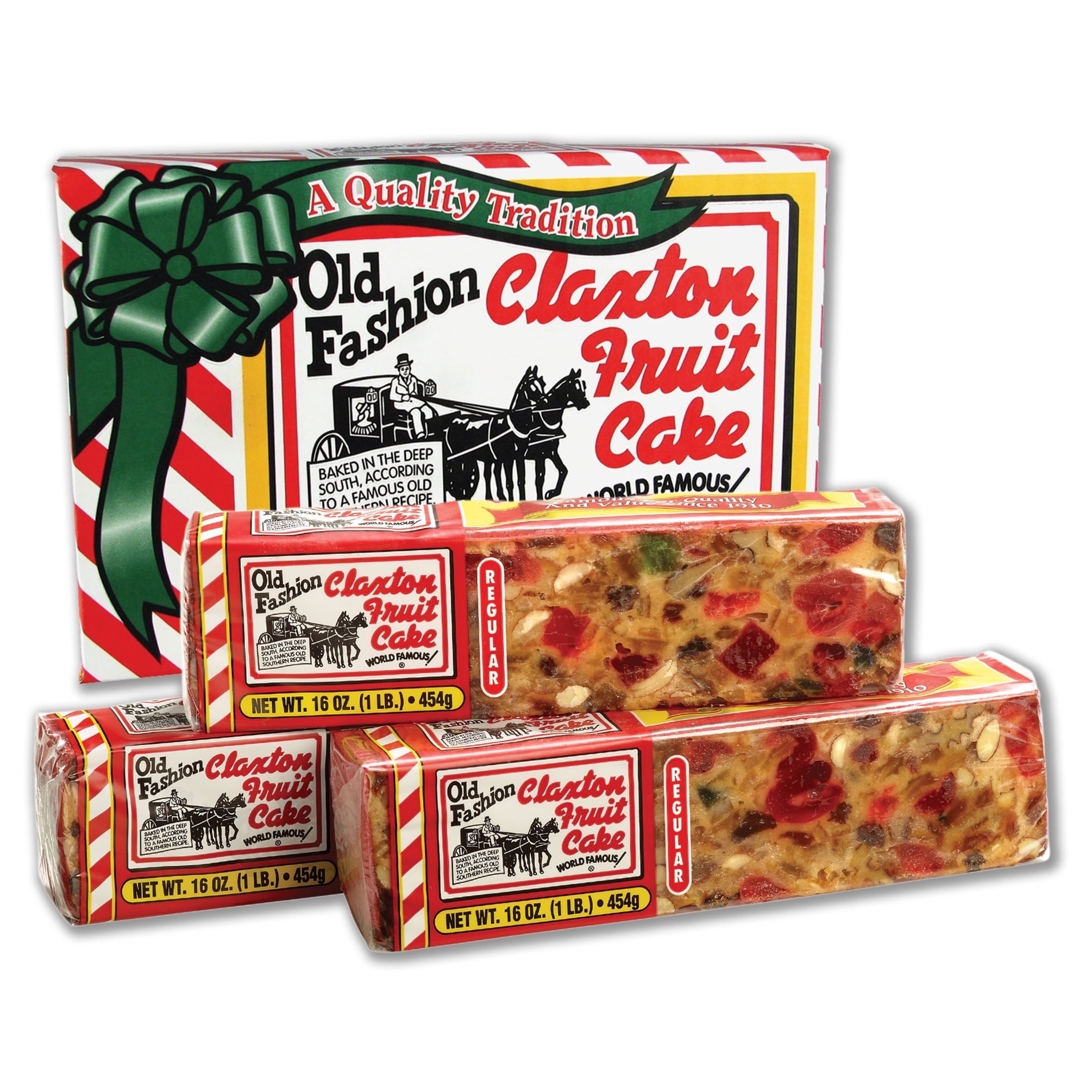 Claxton Old Fashioned Dessert Bakery - Regular Fruit Cake, 3-1 Lb ...