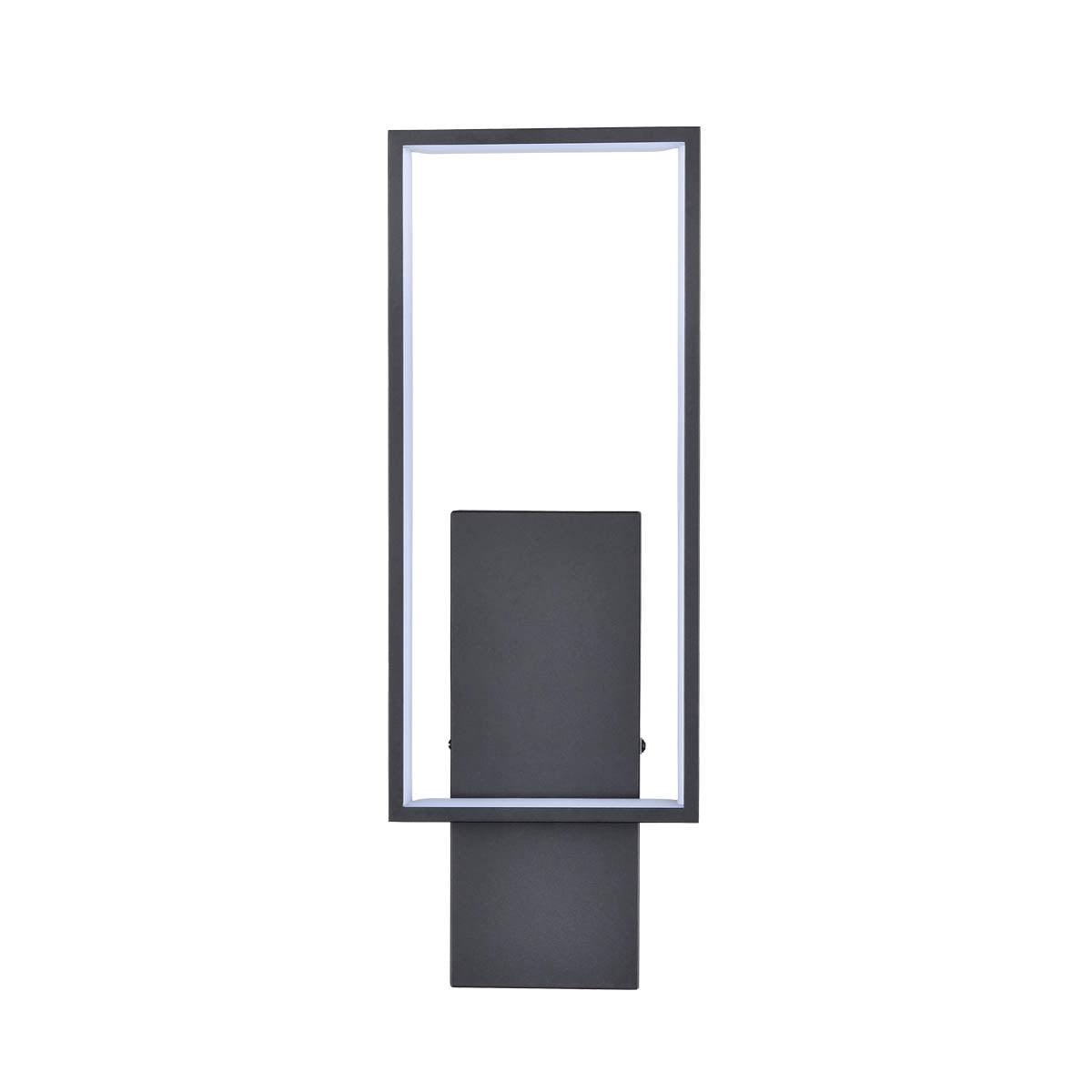 Claxy Black Rectangle Frame LED Wall Sconce for Bedroom - Walmart.com