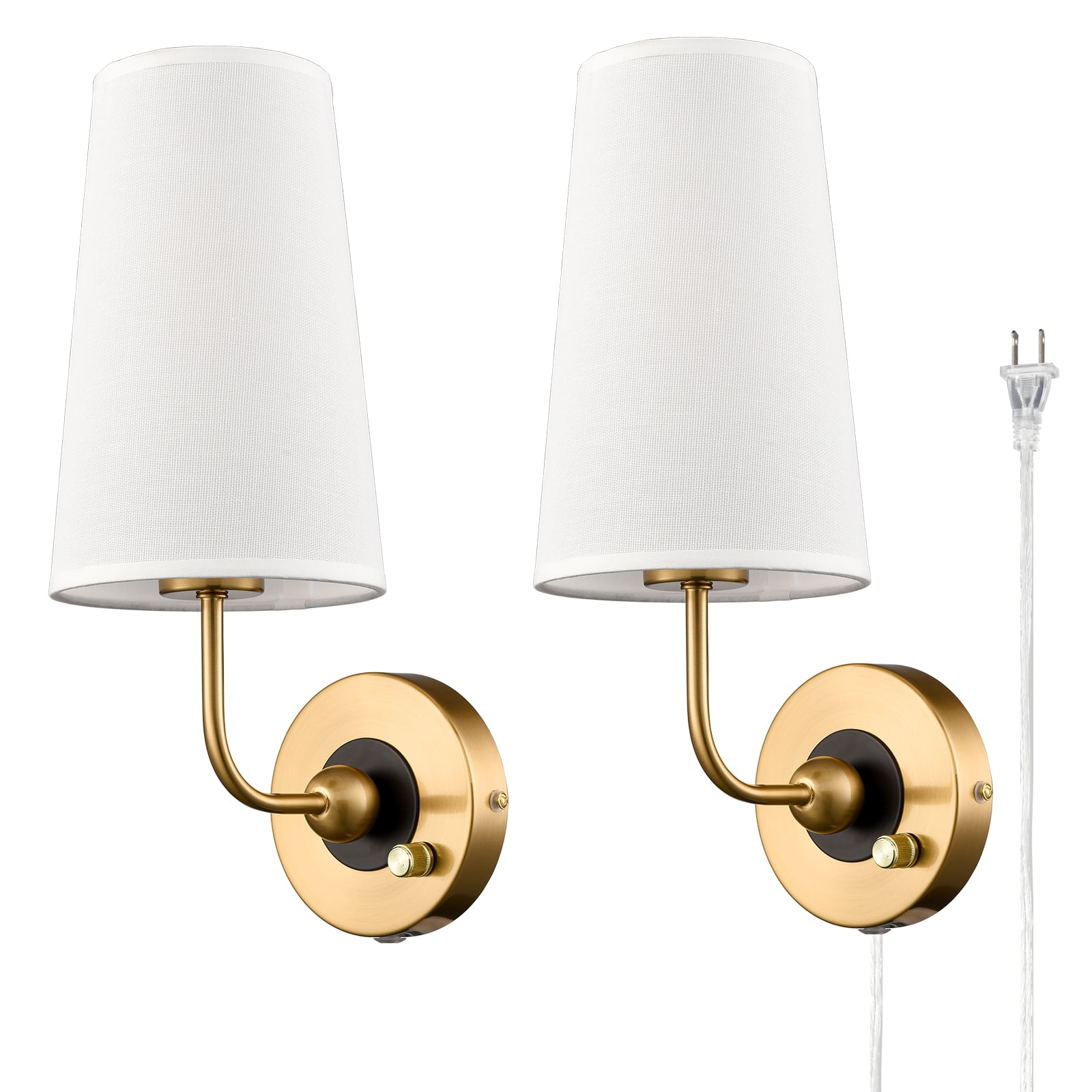 Gold Wall Sconce Plug In