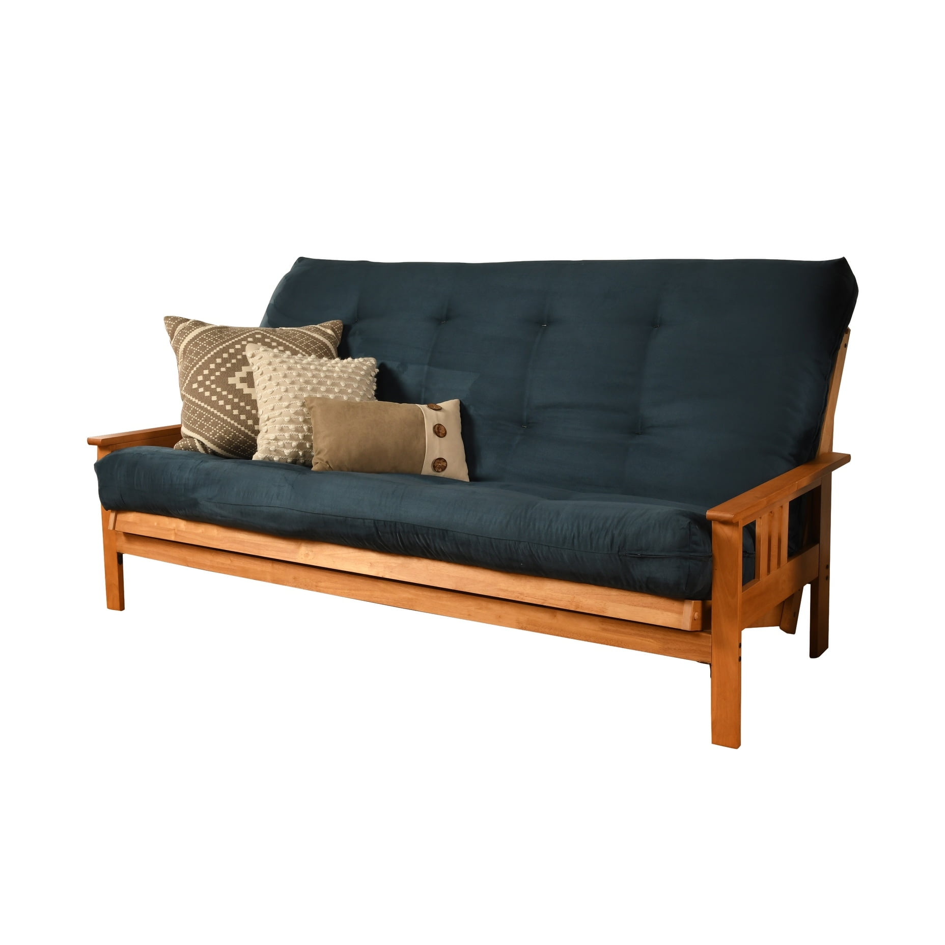 Clay Alder Home Butternut Finish Hardwood Queen-size Futon Set with ...