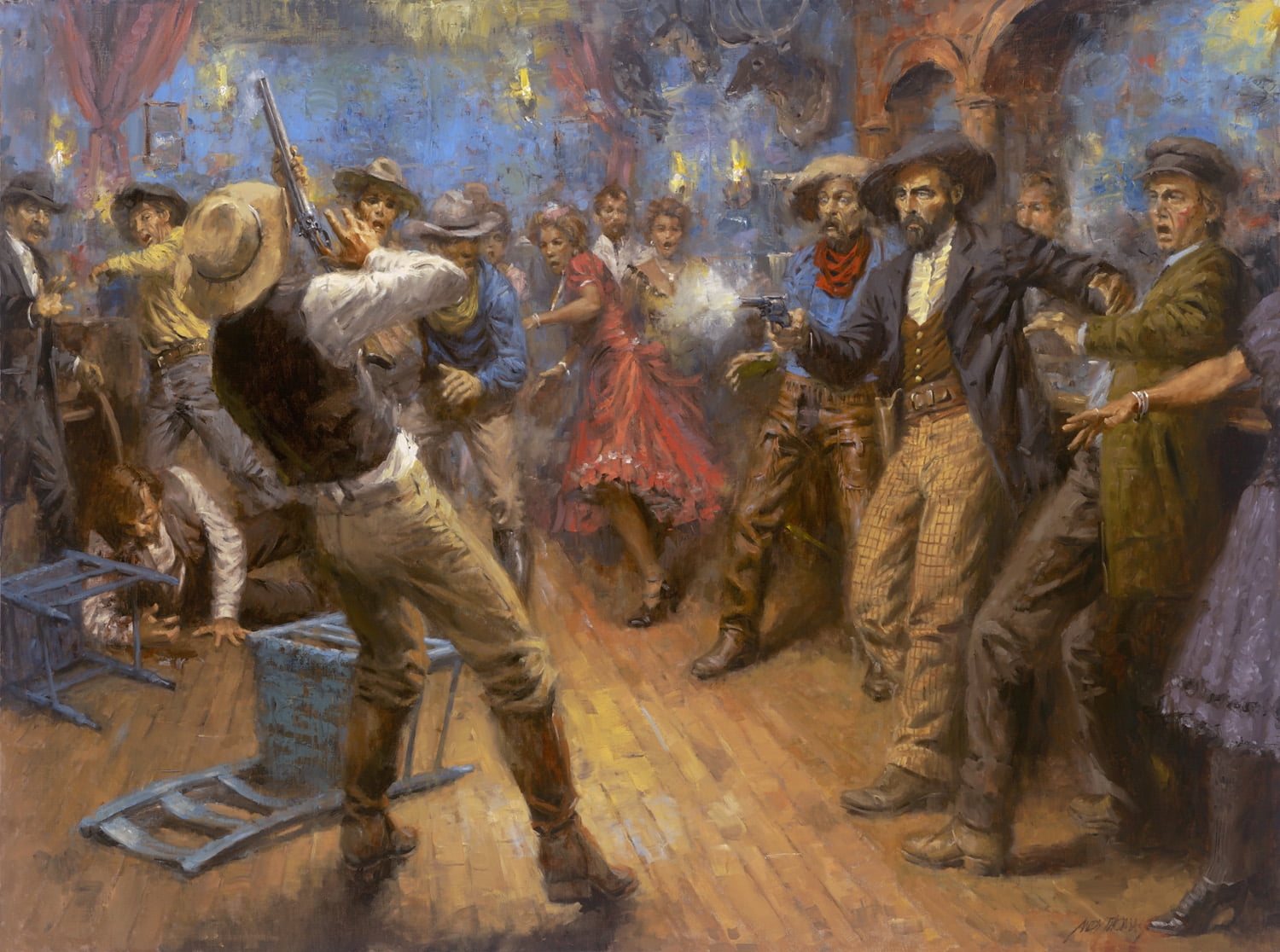 Clay Allison's Deadly Aim by Andy Thomas - Canvas Open Edition 12x16 ...