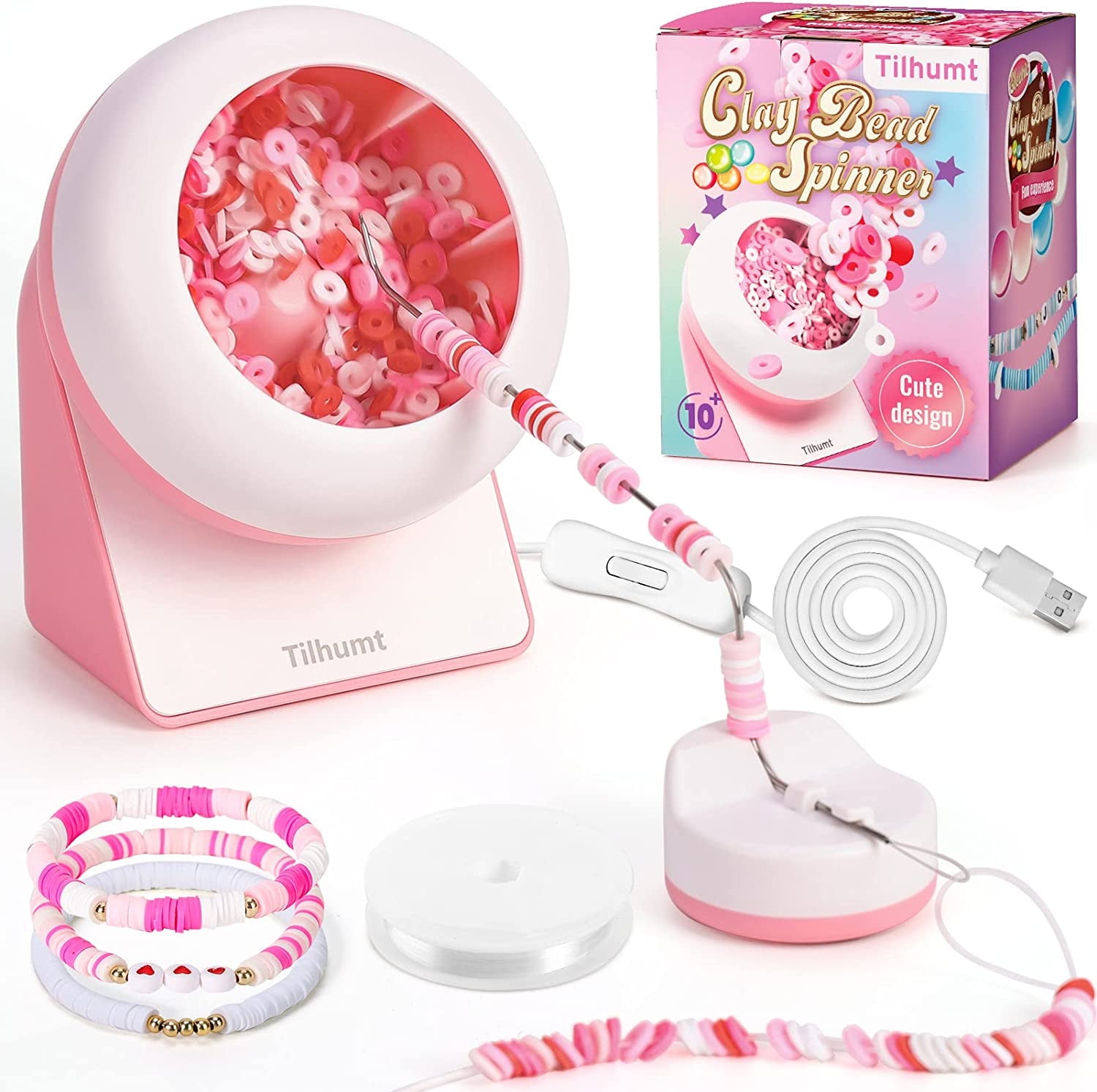 Clay Bead Spinner, Electric Bead Spinner for Jewelry Making, Bead Bowl ...