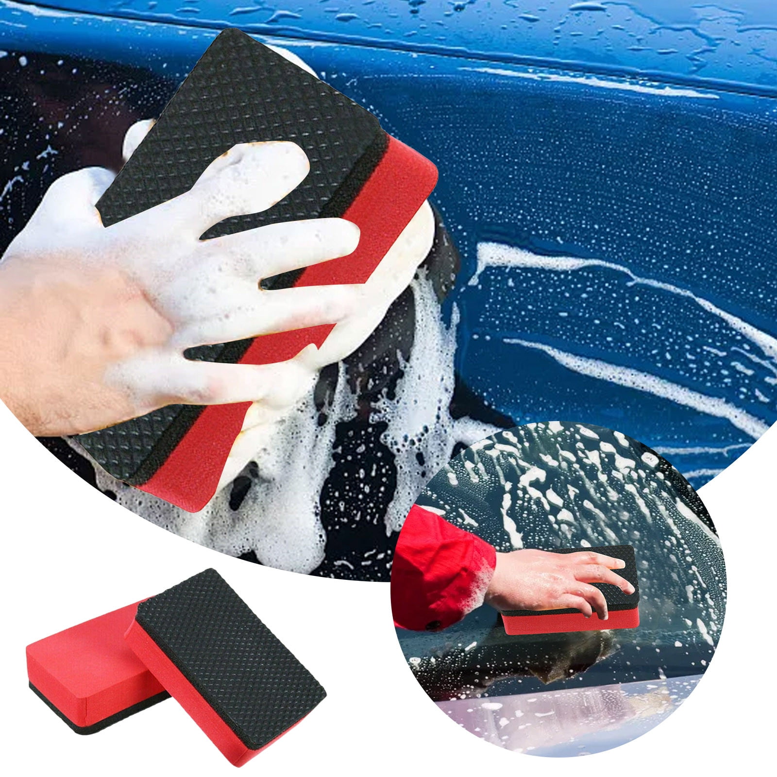 Clay Block, Clay Bar Pad, 2 Pcs Clay Pads and Synthetic Clay Set for ...