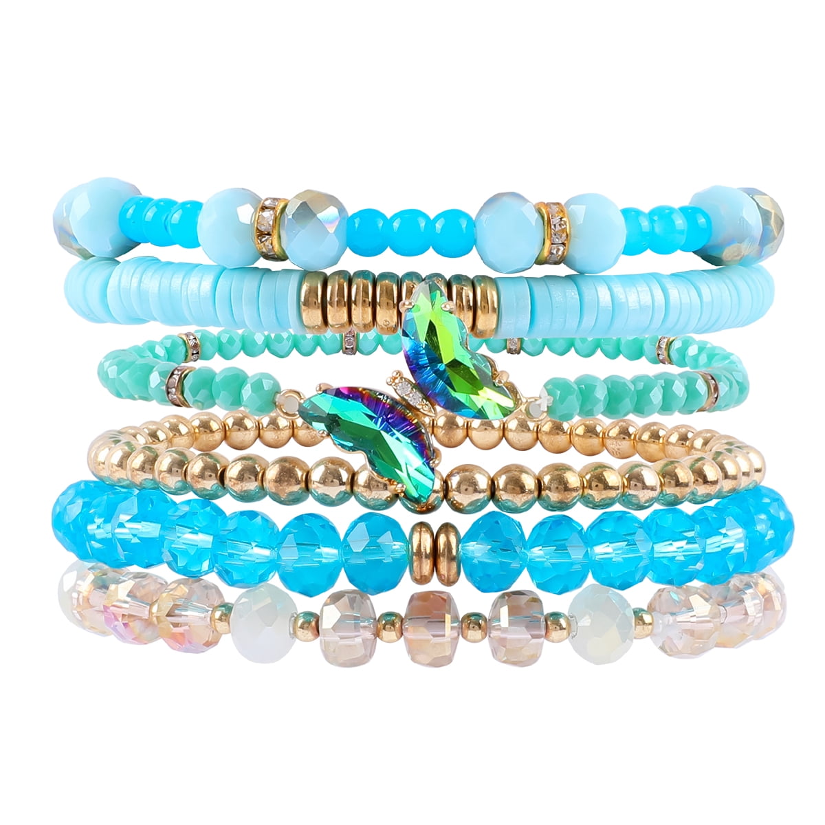 Clay Bracelets Surfer Friendship Squad Beads Heishi Bracelet Nature ...
