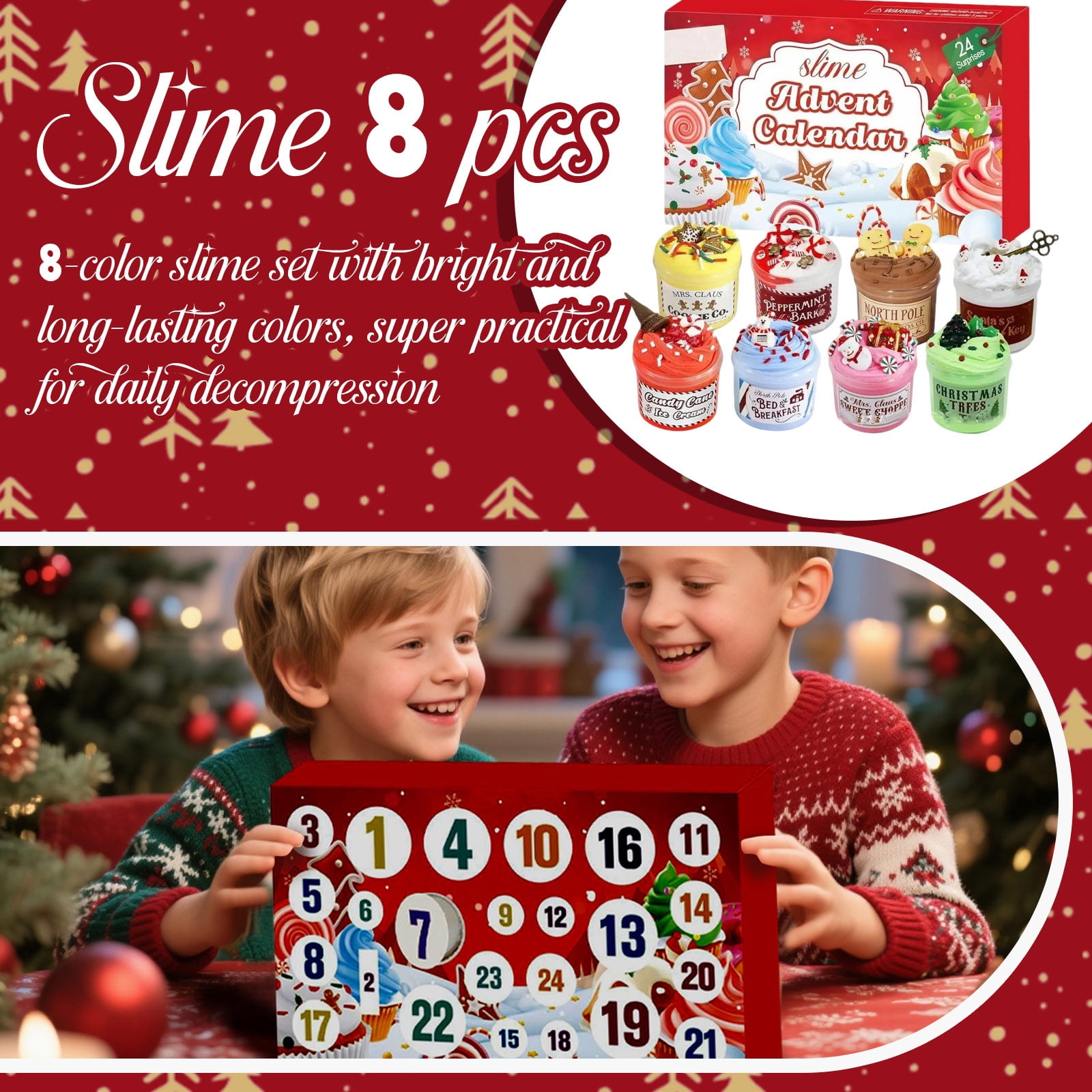 Clay Cake Bucket Advent Calendar 2025 - Christmas Countdown Calendar ...