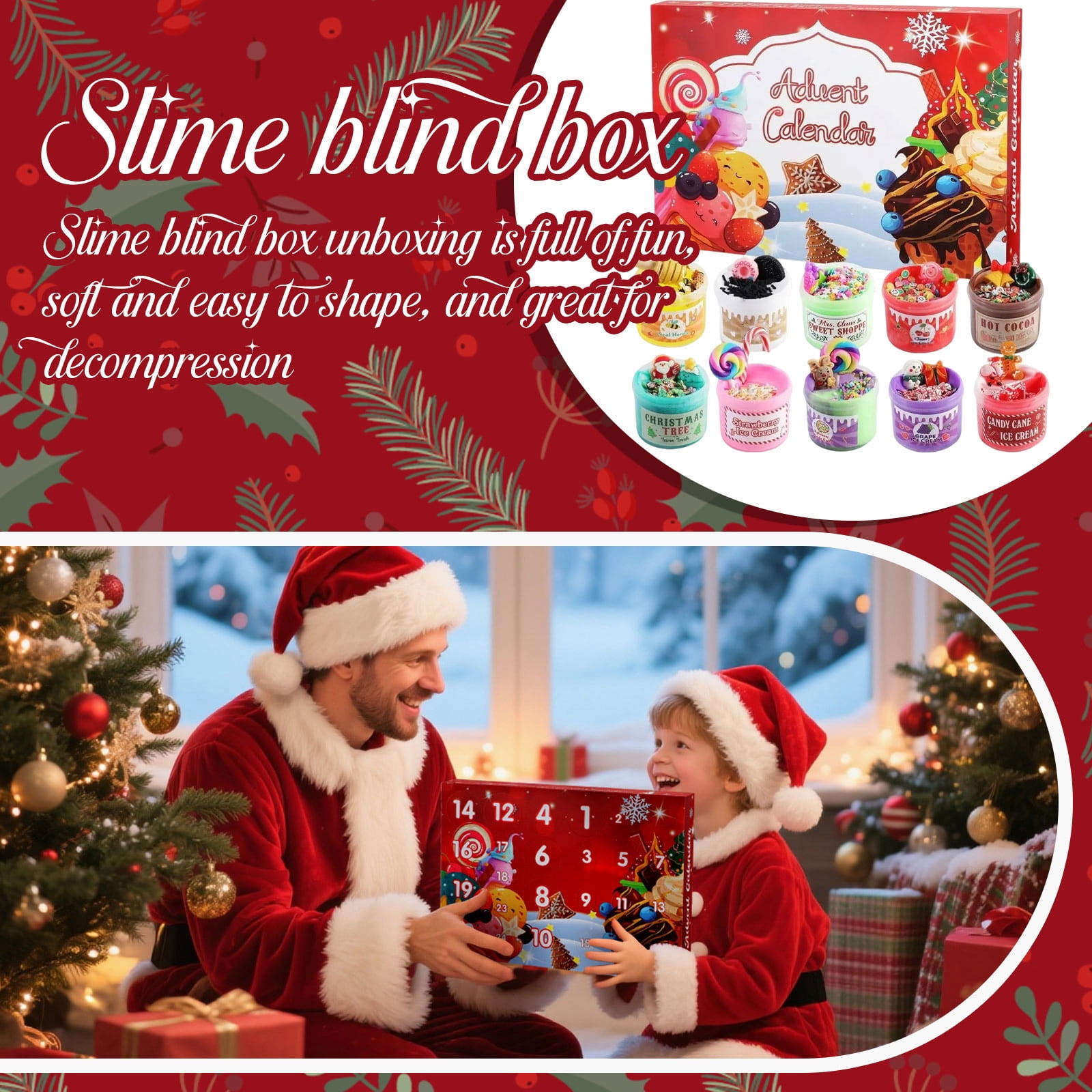 Clay Cake Bucket Advent Calendar 2025 - Christmas Countdown Calendar ...