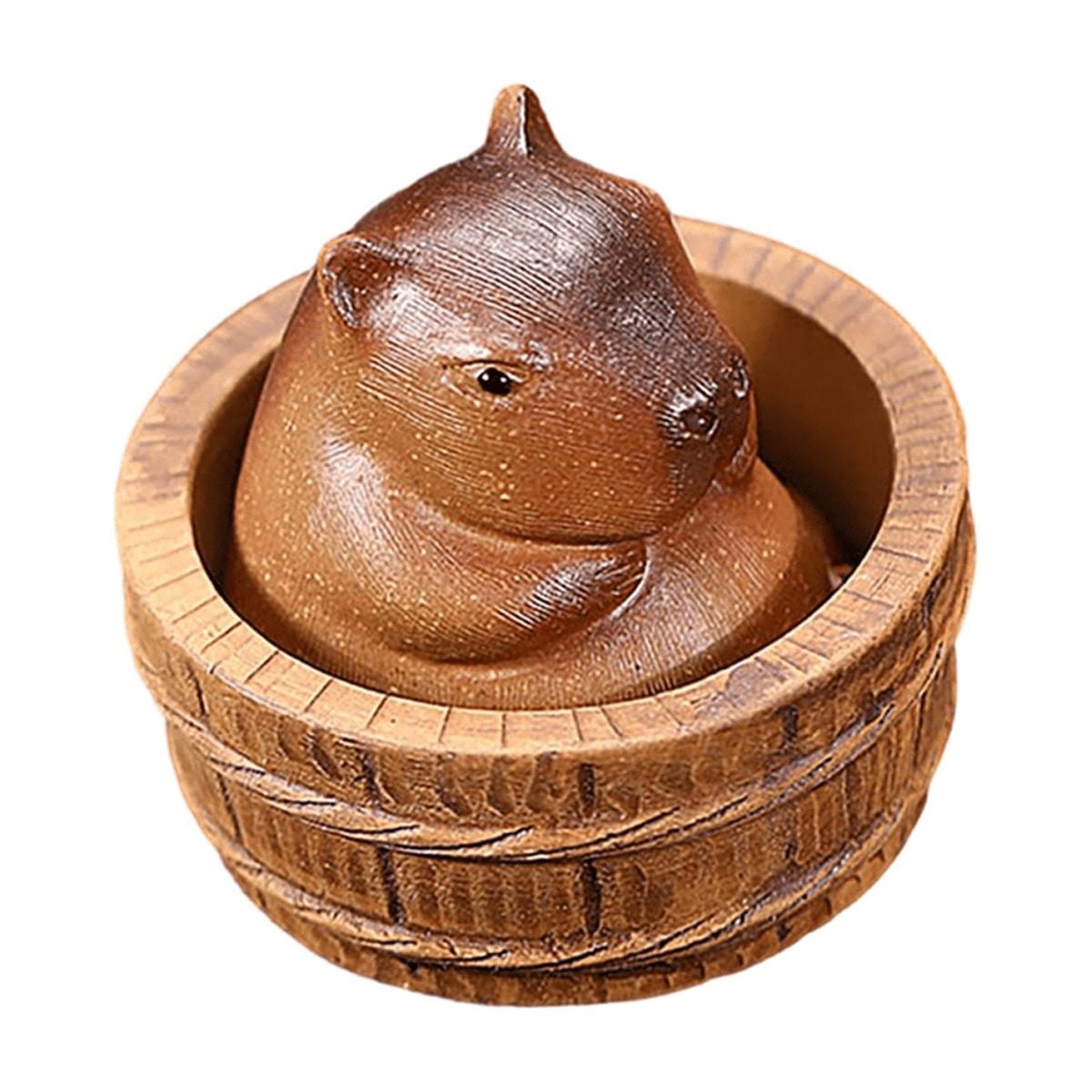 Clay Capybara Mini Tea Pet Figurine KungFu Model Cute Accessories DIY ...