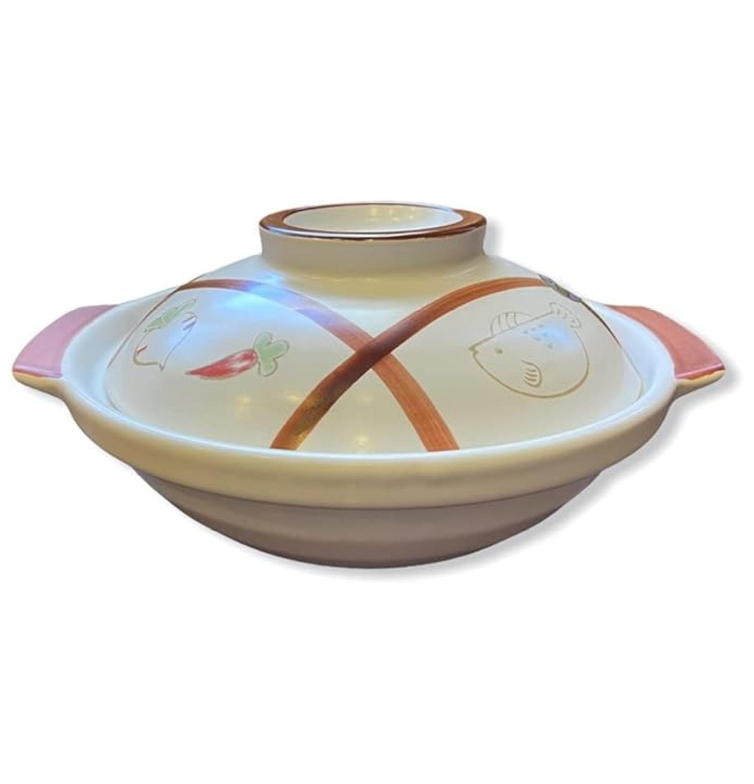 Clay Casserole Pot 24oz - Ceramic Cooking Pot with Lid - Earthenware ...