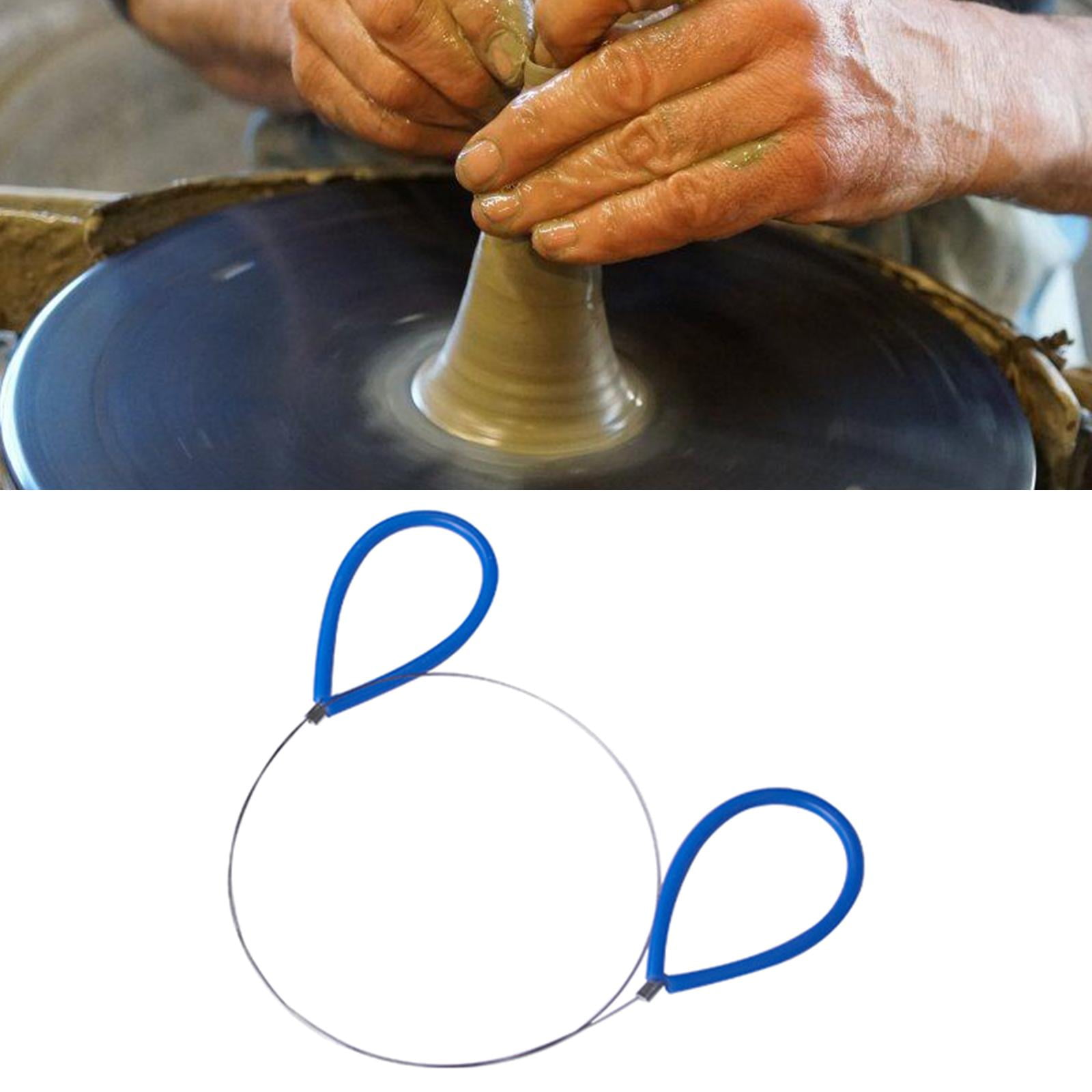 Clay Cutter Wire Steel Wire with Blue Rubber Handle Cutter for Clay s ...