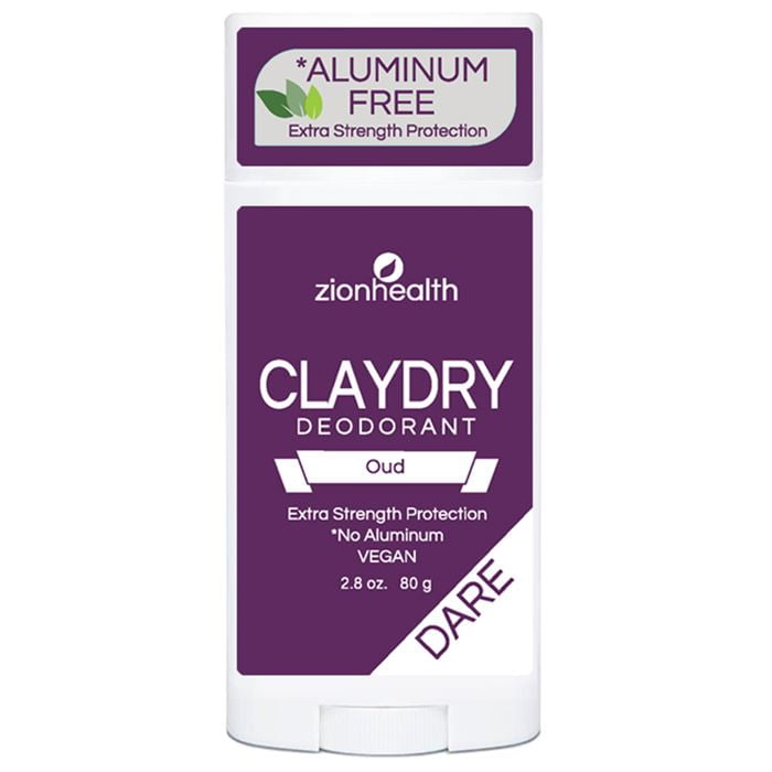 Clay Dry Dare - Natural, Absorbent, Oud Scented Vegan Deodorant 2.8oz ...