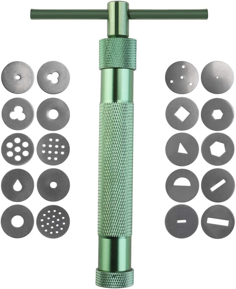 Clay Extruder Clay Alloy Rotary Mold Tools Kit Squeeze Polymer Clay DIY ...