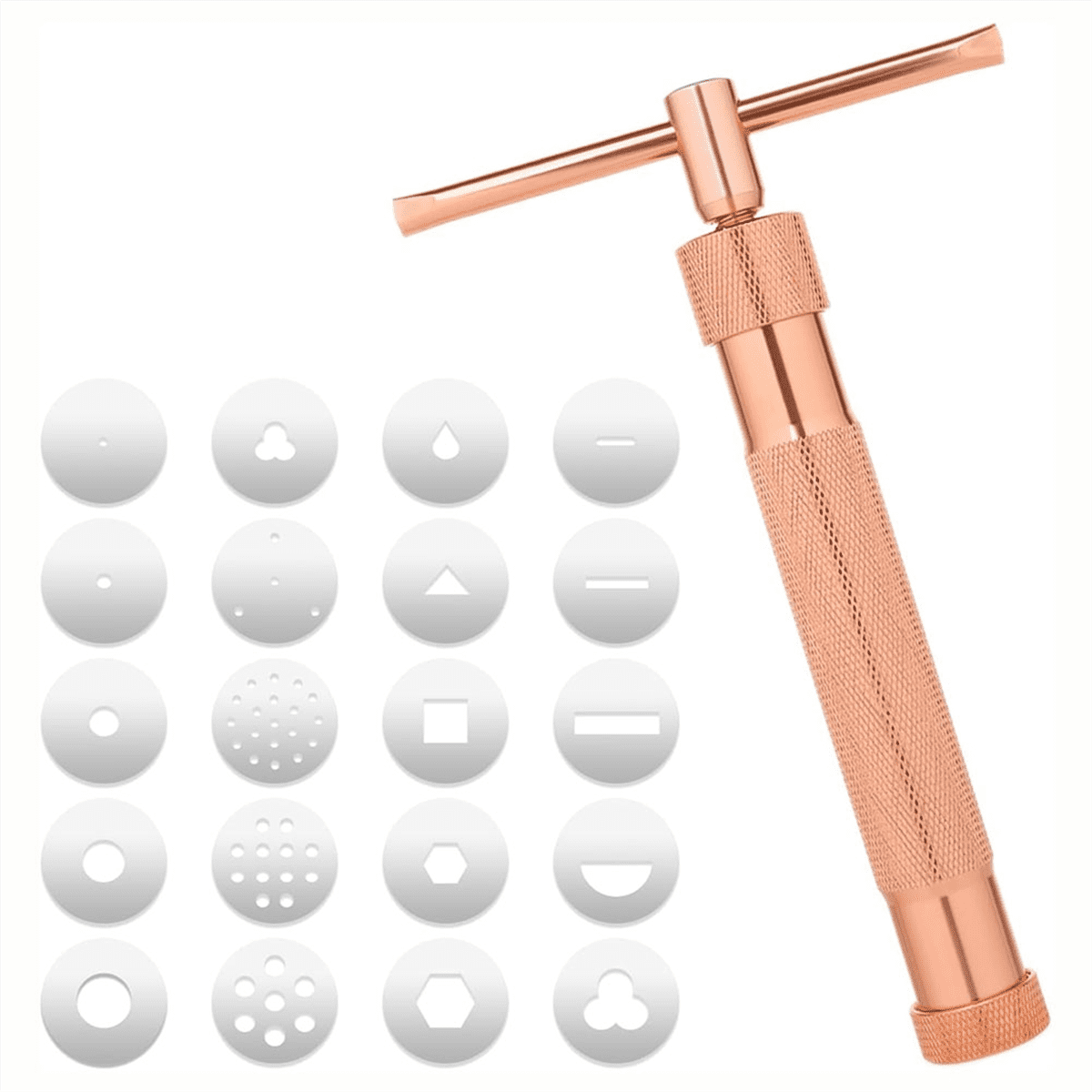 Clay Extruder,Fondant Extruder Stainless Steel Clay Extruder with 20 ...