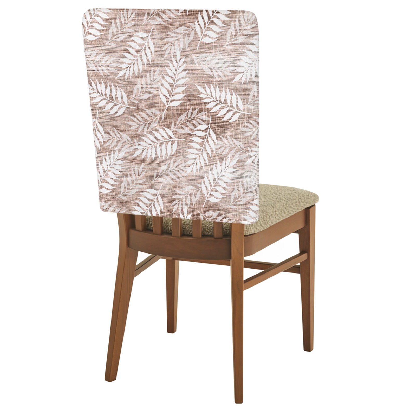 Clay Fronds Chair Back Covers Set of 8 Terracotta Sand Leaf Plant ...