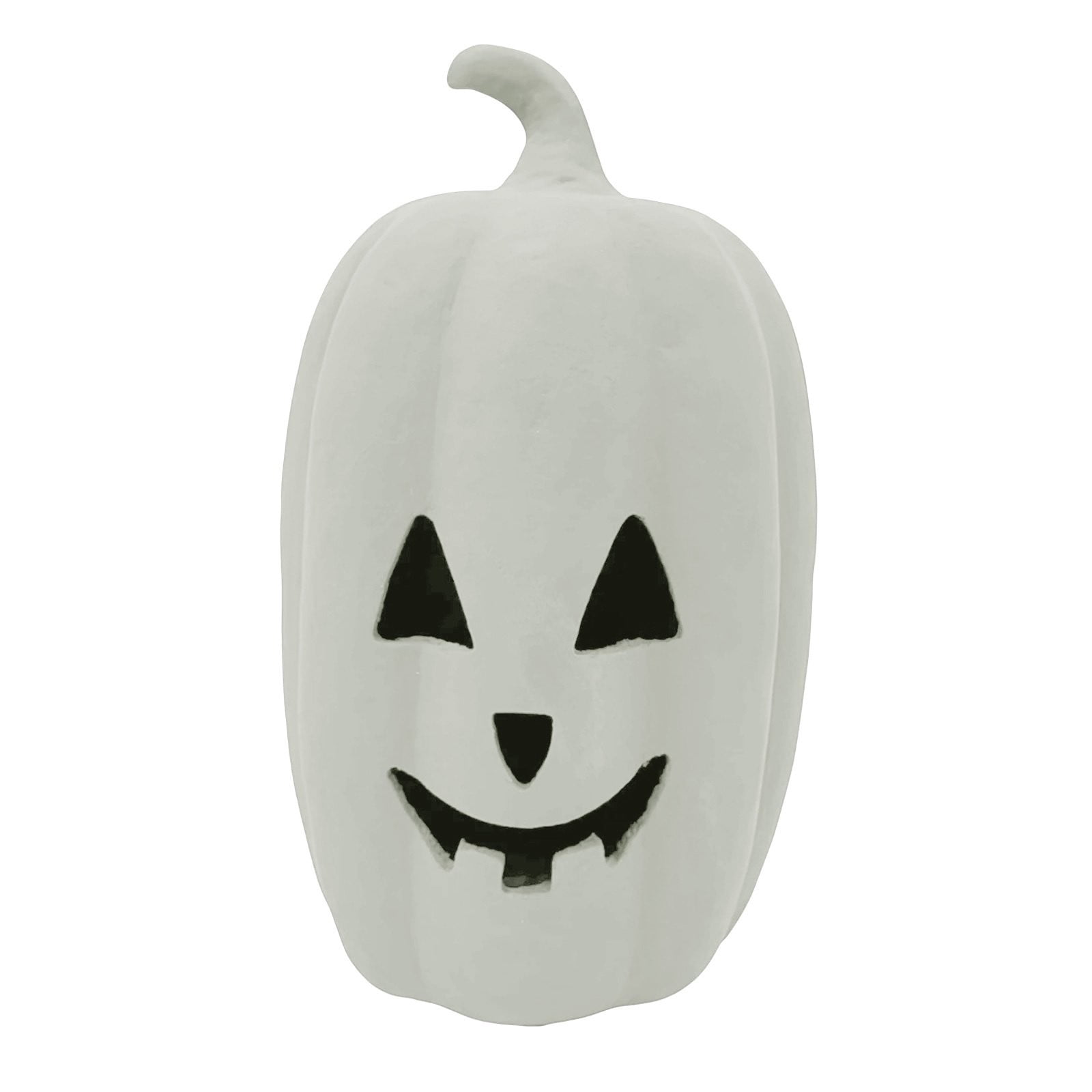 Clay Jack-o'-Lantern Tabletop Decor,Kiln-Fired Clay Pumpkin for Fall ...