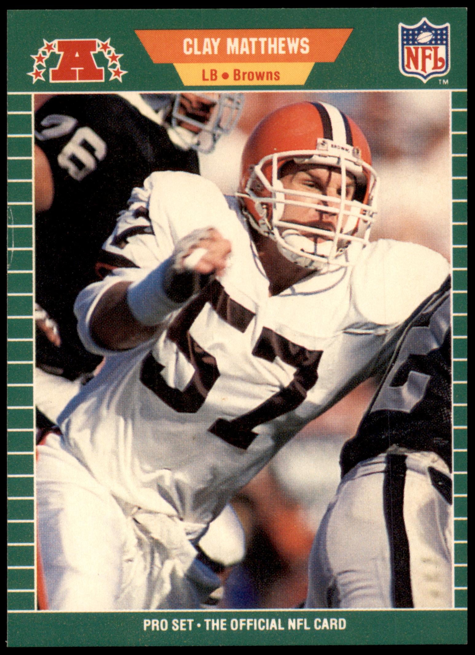 Clay Matthews #80 1989 Pro Set - Walmart.com