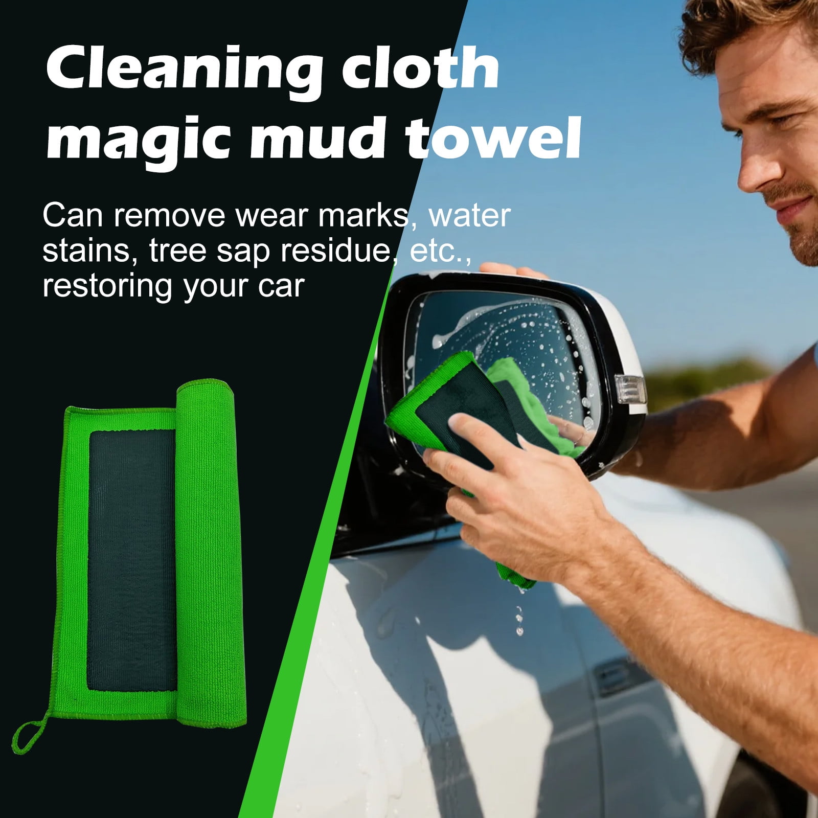 Clay Mitt , Clay Bar Mitt for Car Detailing Fine Grade Clay Towel Mitt ...