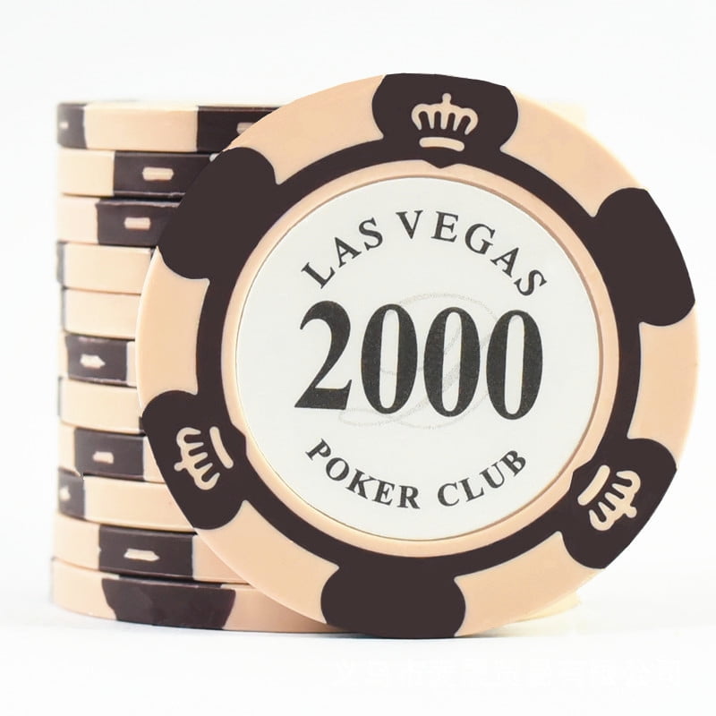 Clay Poker Chips Crown - 14g Weighted Plastic Chips with Metal Insert ...
