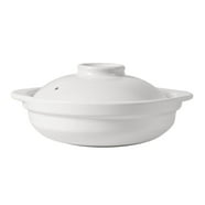 Ceramic Casserole Pot for Cooking Stew Pot Flower Pattern Double Handle ...