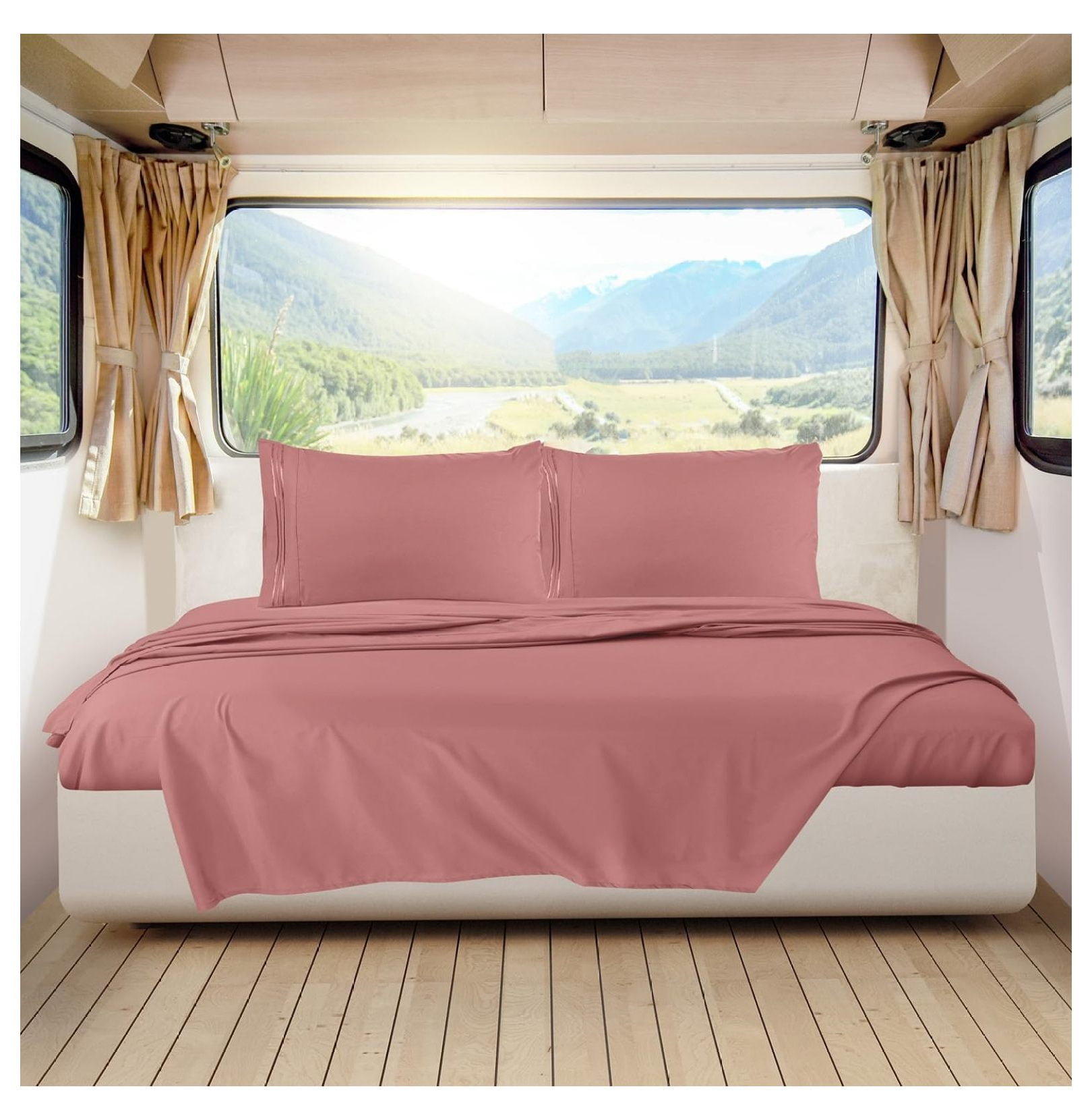 Clay RV Queen Sheets – Super Soft RV Short Queen Sheets for RV Camper ...