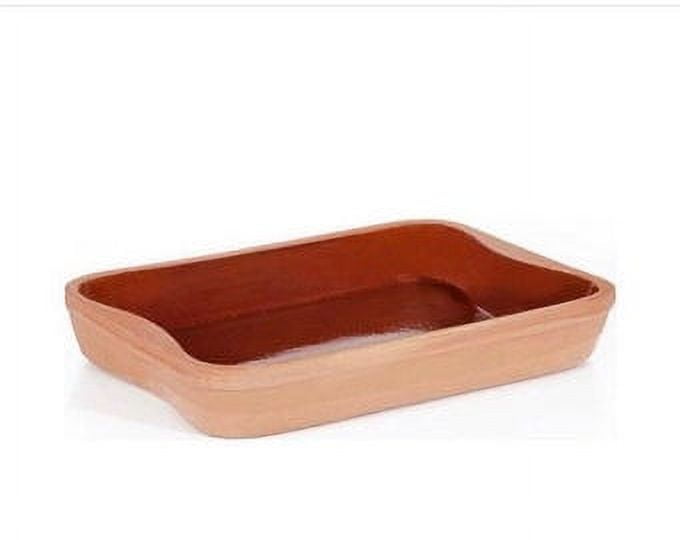 Clay Rectangle Baking Pan, Earthen Dish for Roasting - Walmart.com