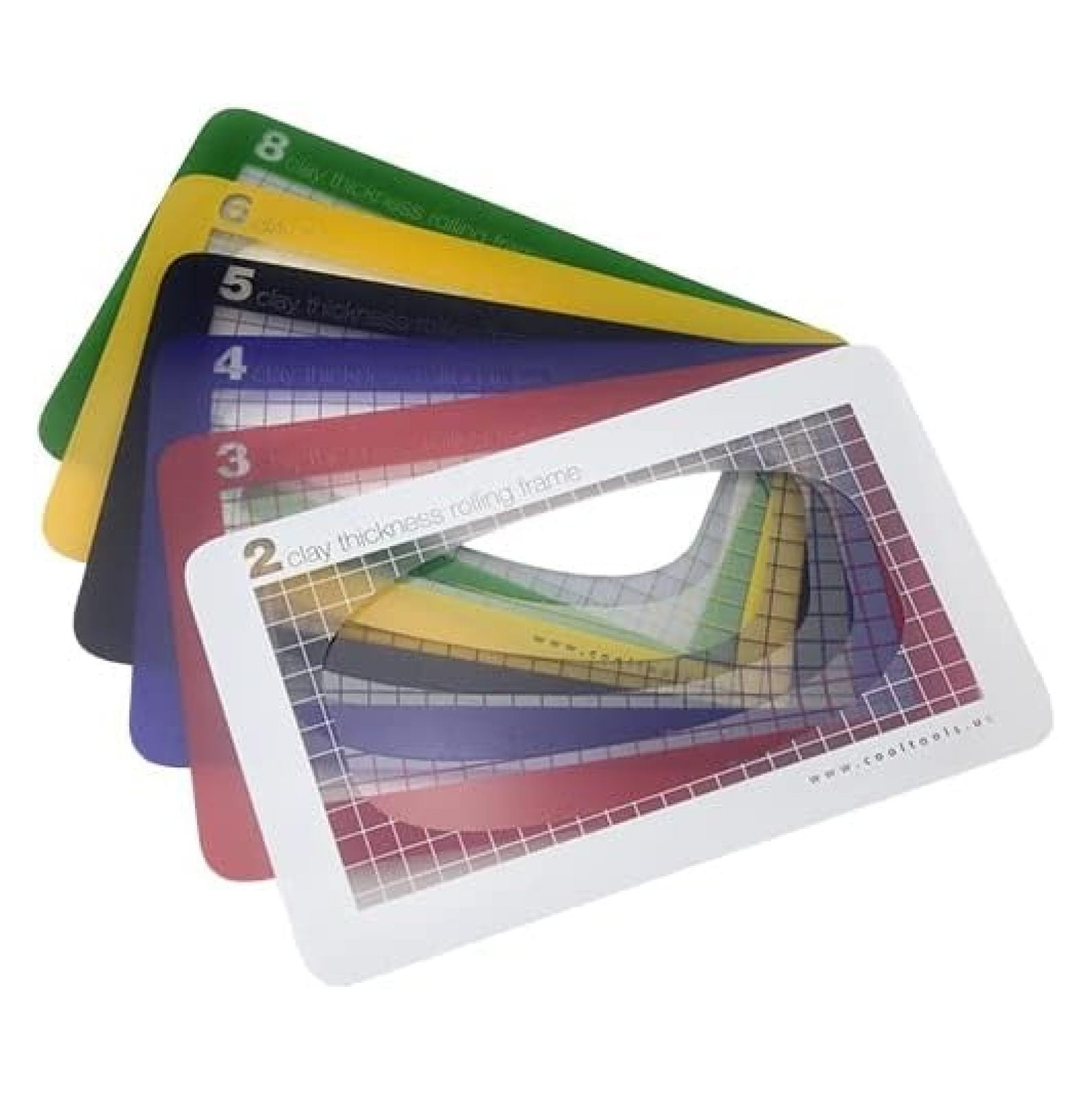 Clay Rolling Frames Set of 6, CRL-407 - Adjustable Thickness for ...