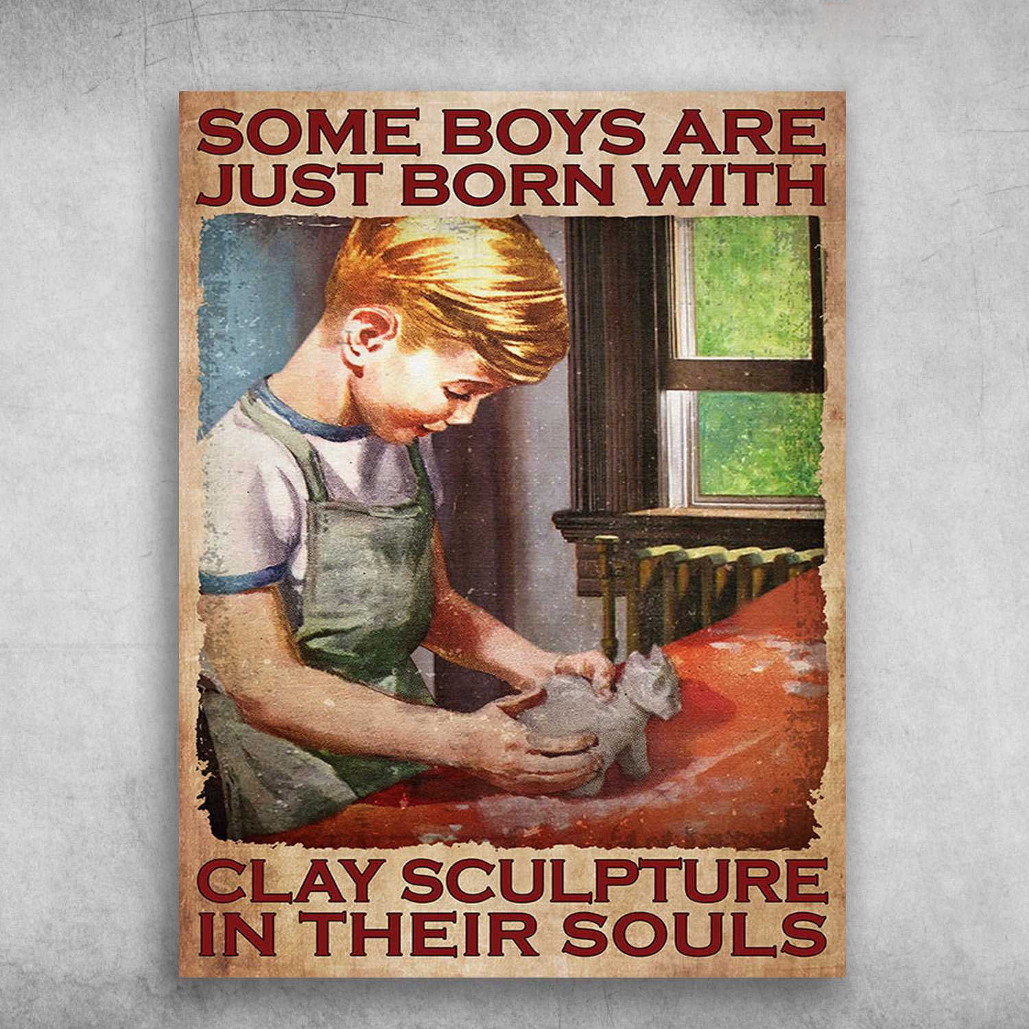 Clay Sculpting Boy - Some Boys Are Just Born With, Clay Sculpture In ...