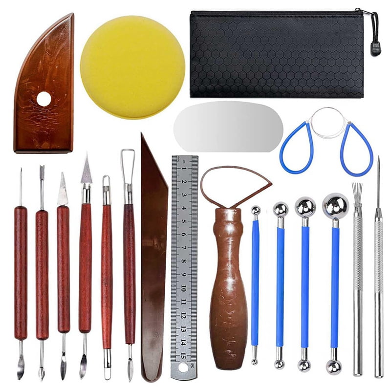 Clay Sculpting Tools,20Pcs Pottery Tools Kit, Polymer Clay Tools ...