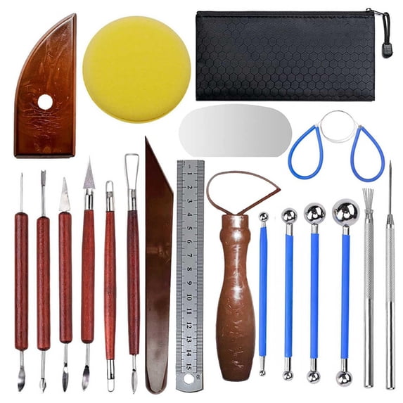 Clay Sculpting Tools,20Pcs Pottery Tools Kit, Polymer Clay Tools ...
