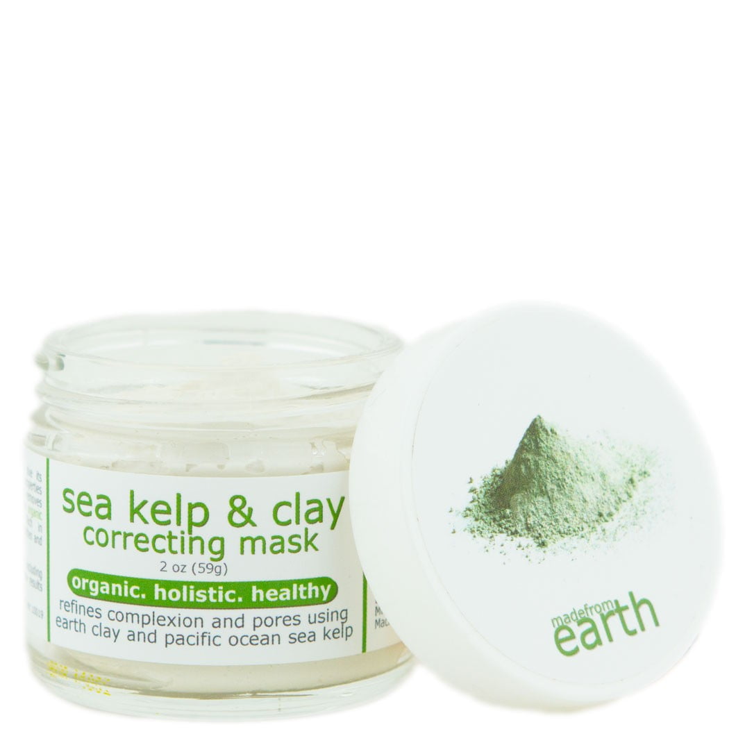 Clay & Sea Kelp Mask - Facial Detox w/ Organic Ingredients - Walmart.com