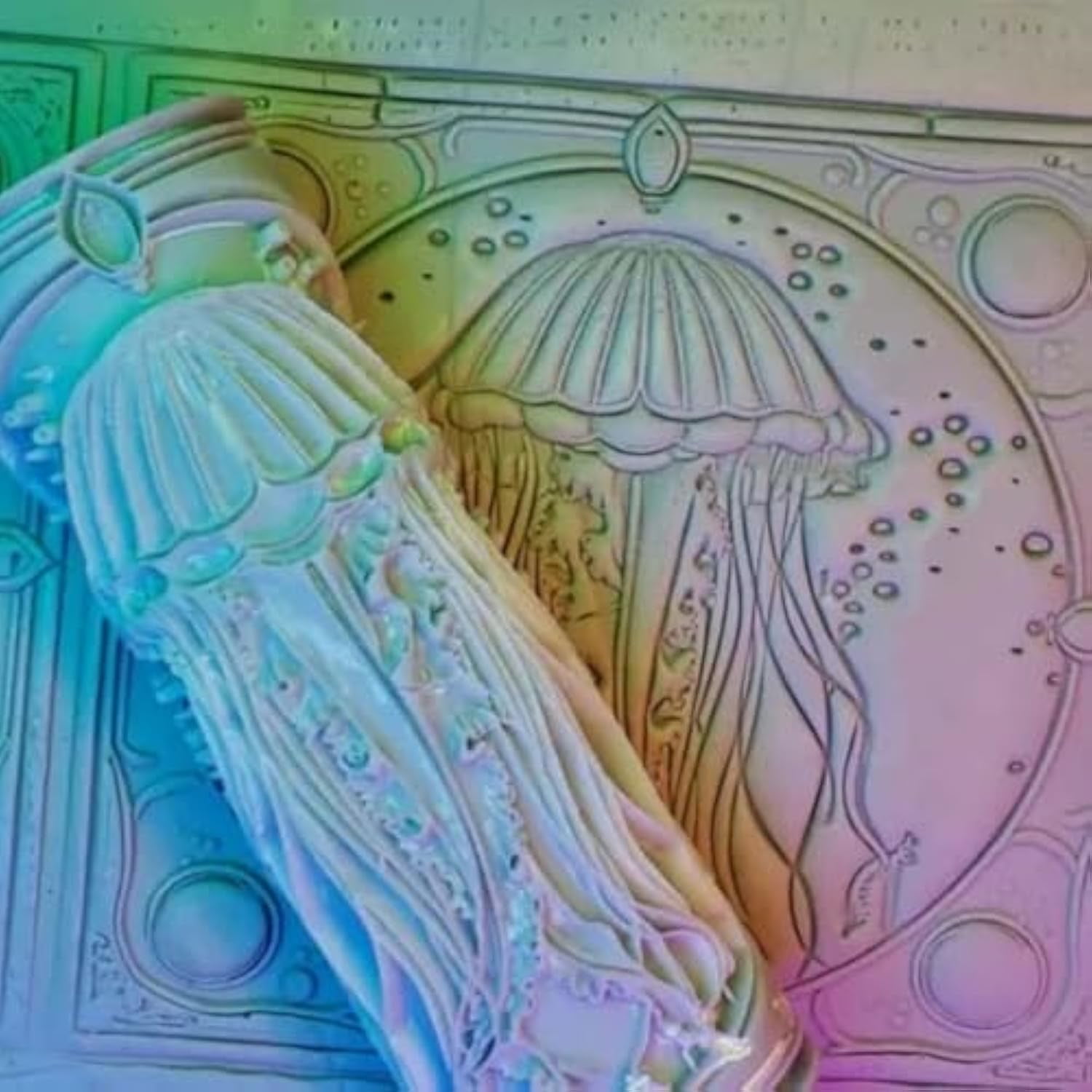 Clay Tile Roller, 4 in Clay Texture Rollers, Polymer Clay Hammered ...