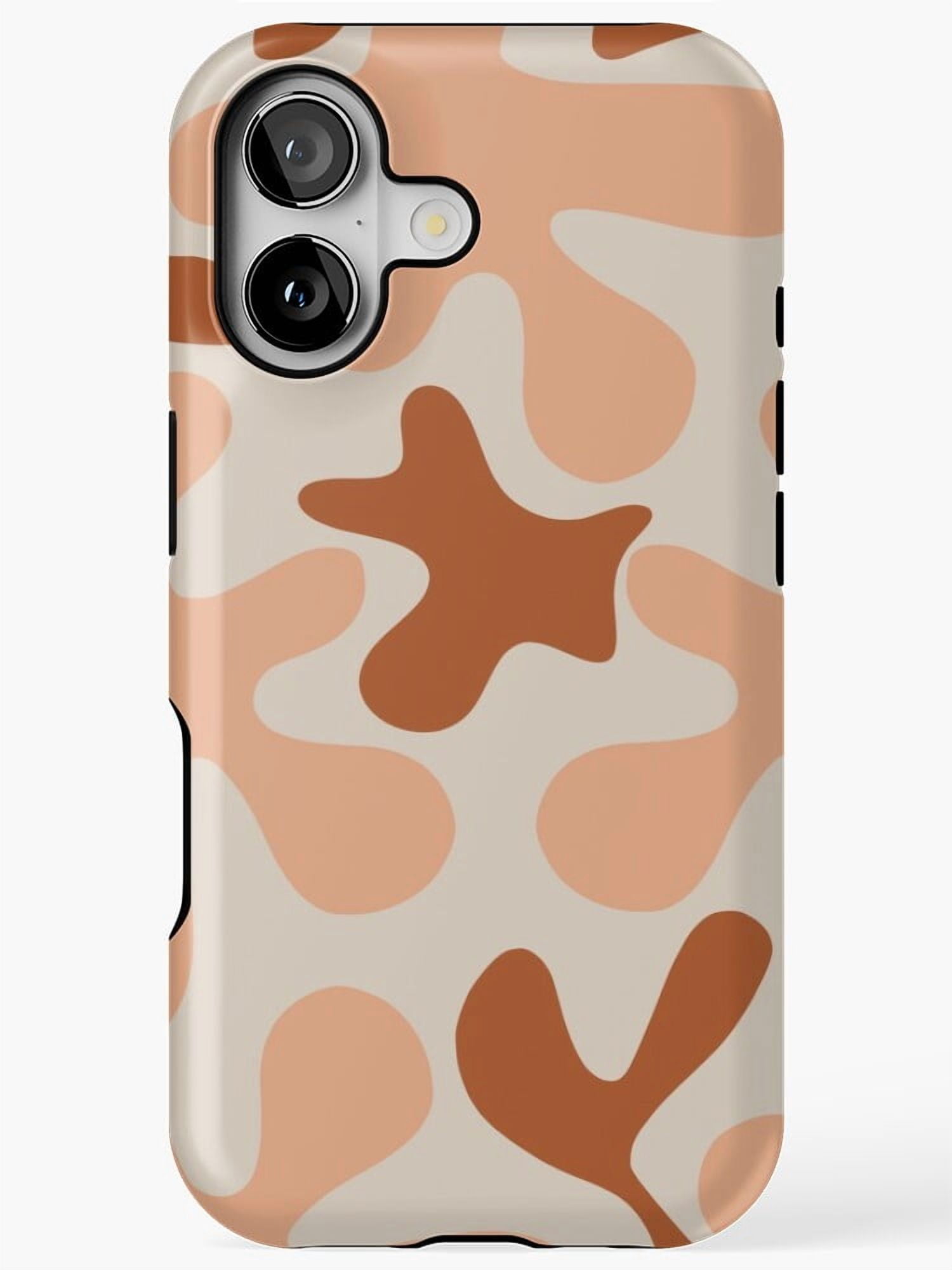 Clay Time Abstract Pattern Rust Blush iPhone Case 11 12 13 14 15 16 17 Pro Max - Walmart.com