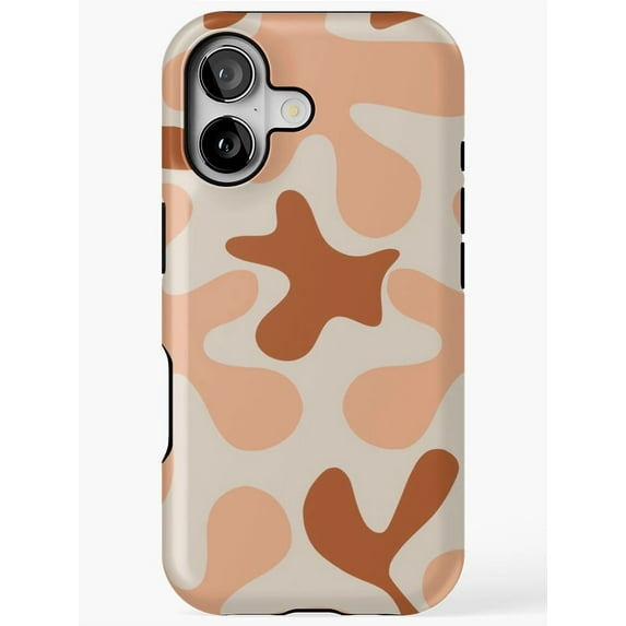 Clay Time Abstract Pattern Rust Blush iPhone Case 11 12 13 14 15 16 17 Pro Max - Walmart.com