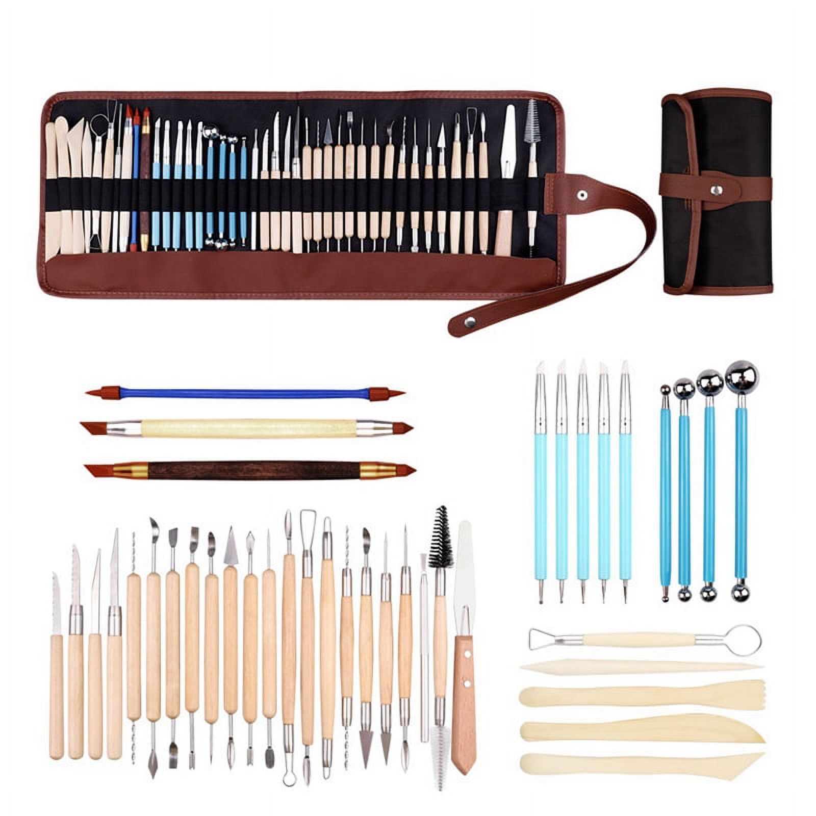 Clay Tool Set 40-Piece Clay Tool Set Solid Pill Stick Acrylic Nail Pen ...