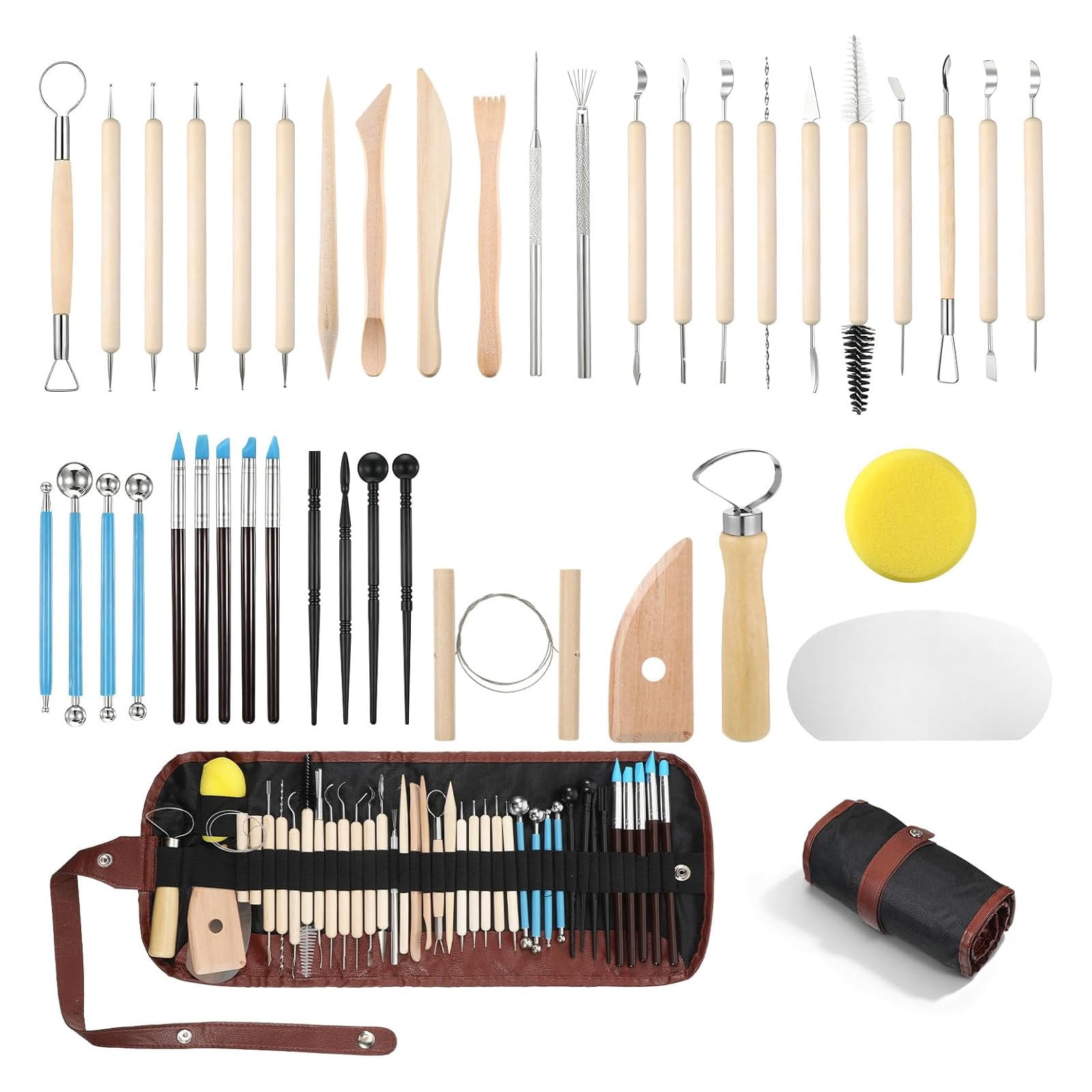 Clay Tools Kit for Sculpting, Stippling, Carving, Molding and Shaping ...