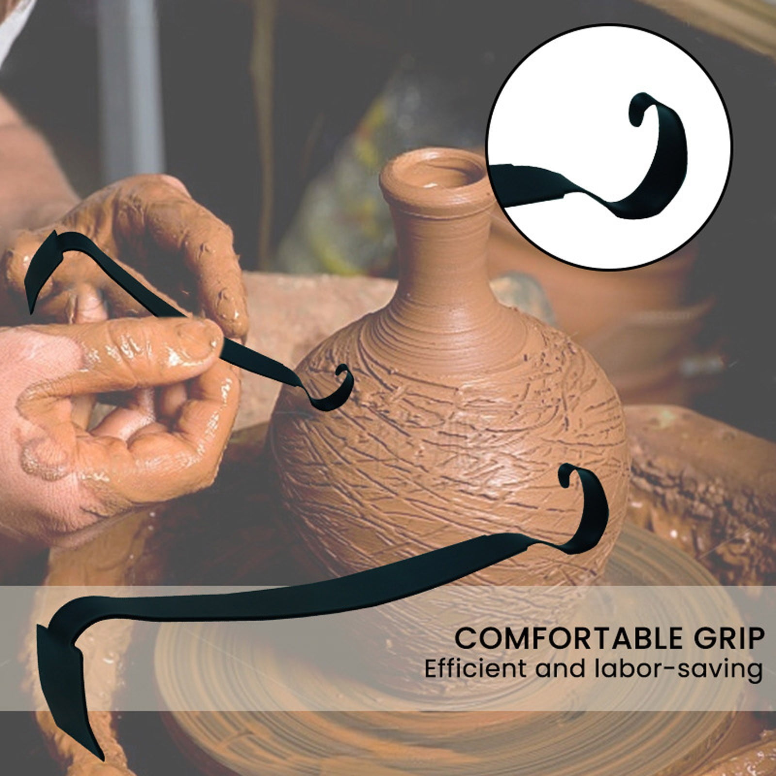 Clay Trimmer,Double Ended Mud Sculpting Tools, Pottery Shaping ...