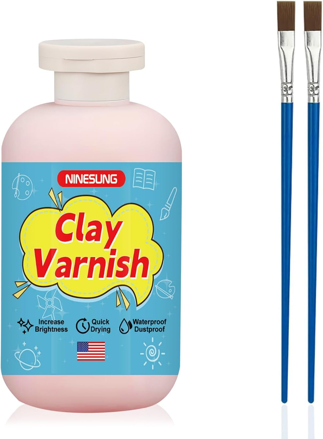 Clay Varnish, Air Dry Clay Glaze, Air Dry Clay Varnish, Clay Sculpture ...