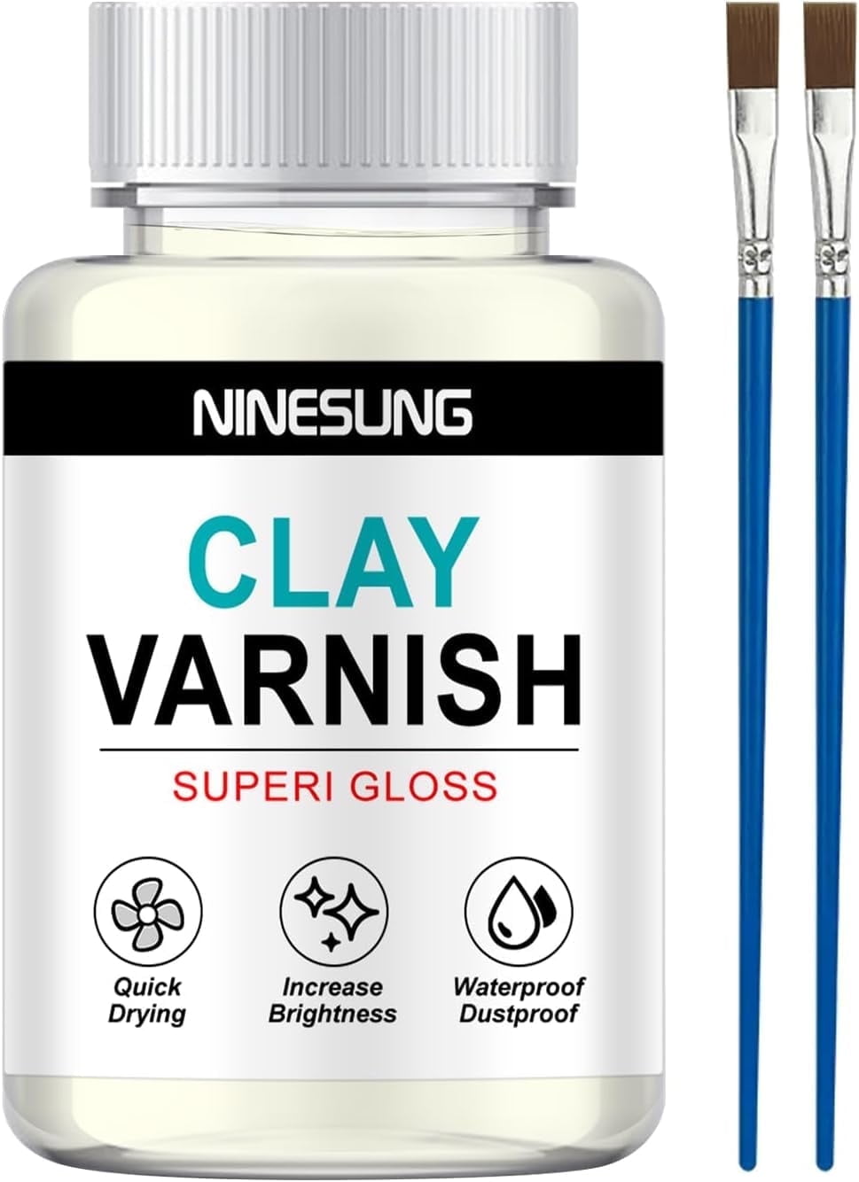 Clay Varnish Gloss Signature 4oz Clay Sculpture Sealant, Glossy Clay ...