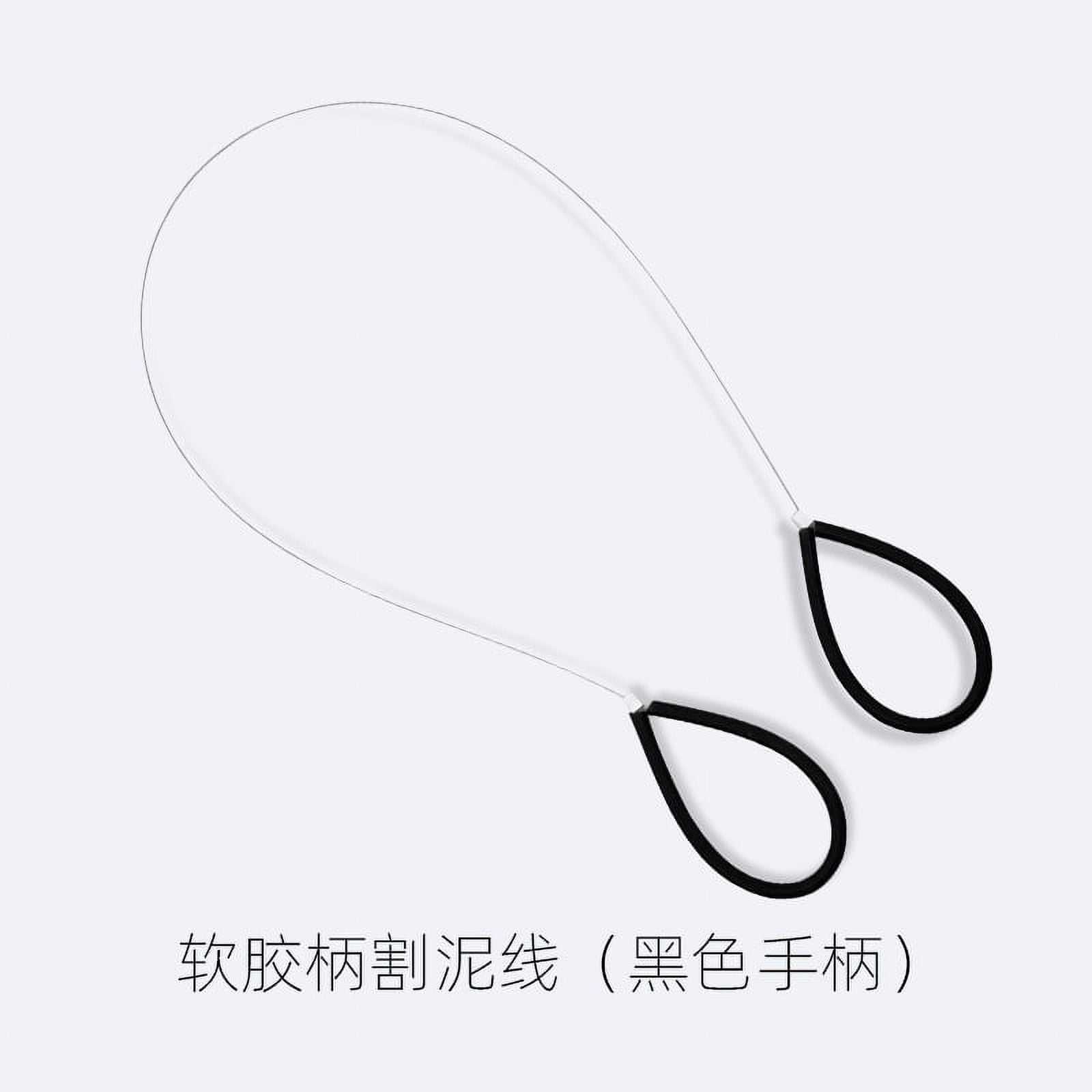 Clay Wire Cutter Soft Rubber Handle Black Precise Cutting Tool for ...