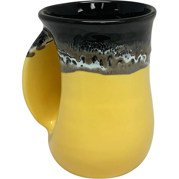 Clay in Handwarmer Mug Left Hand (Yellow Black) - Walmart.com