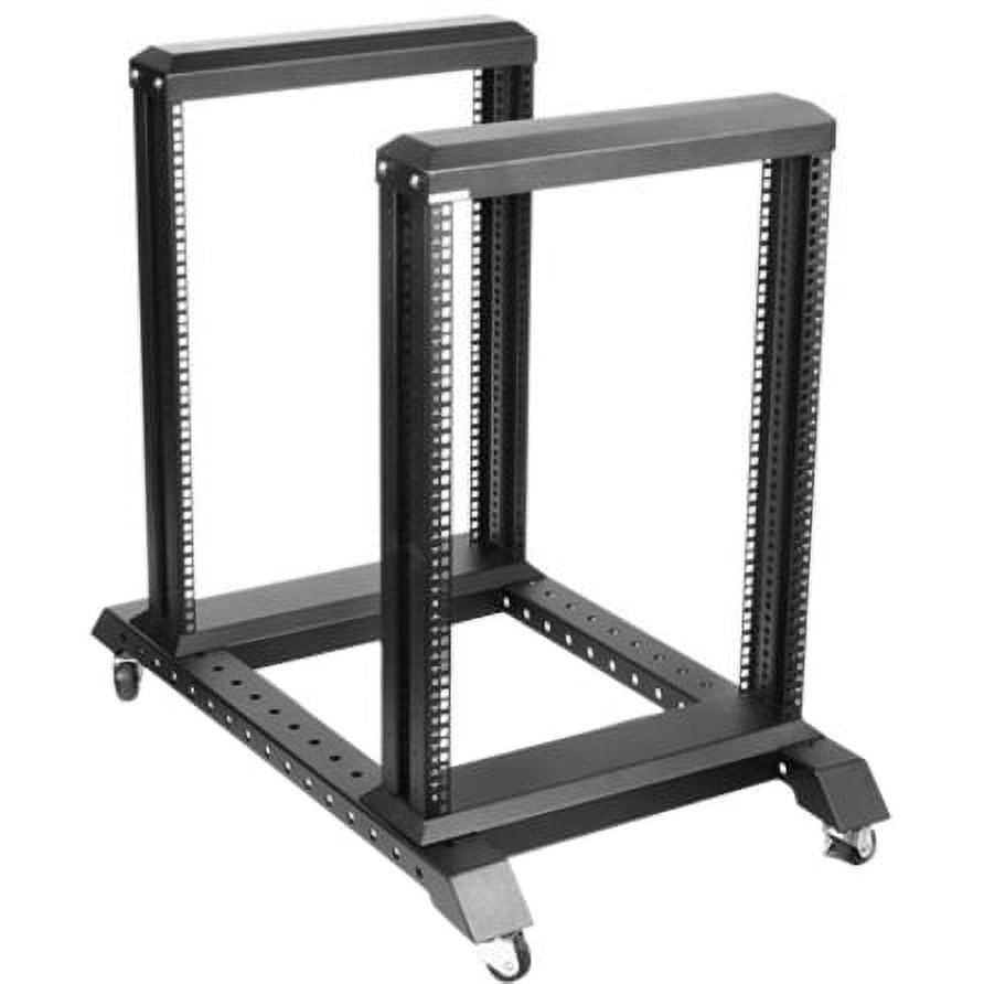 Claytek 15U 4-Post Open Frame Rack with 2U Cable Management - Walmart.com
