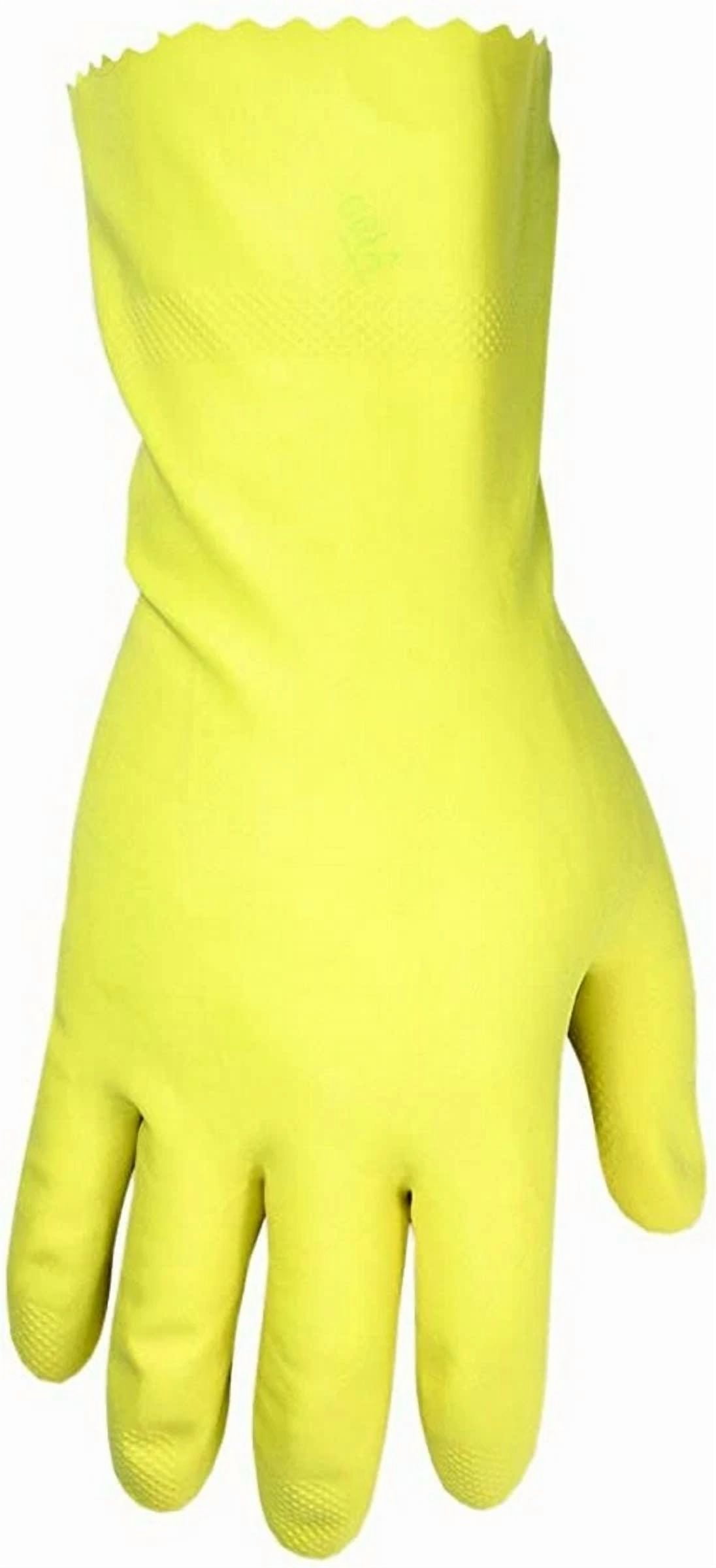 Clc Custom Leathercraft 2300L Household Yellow Latex Gloves, Large ...