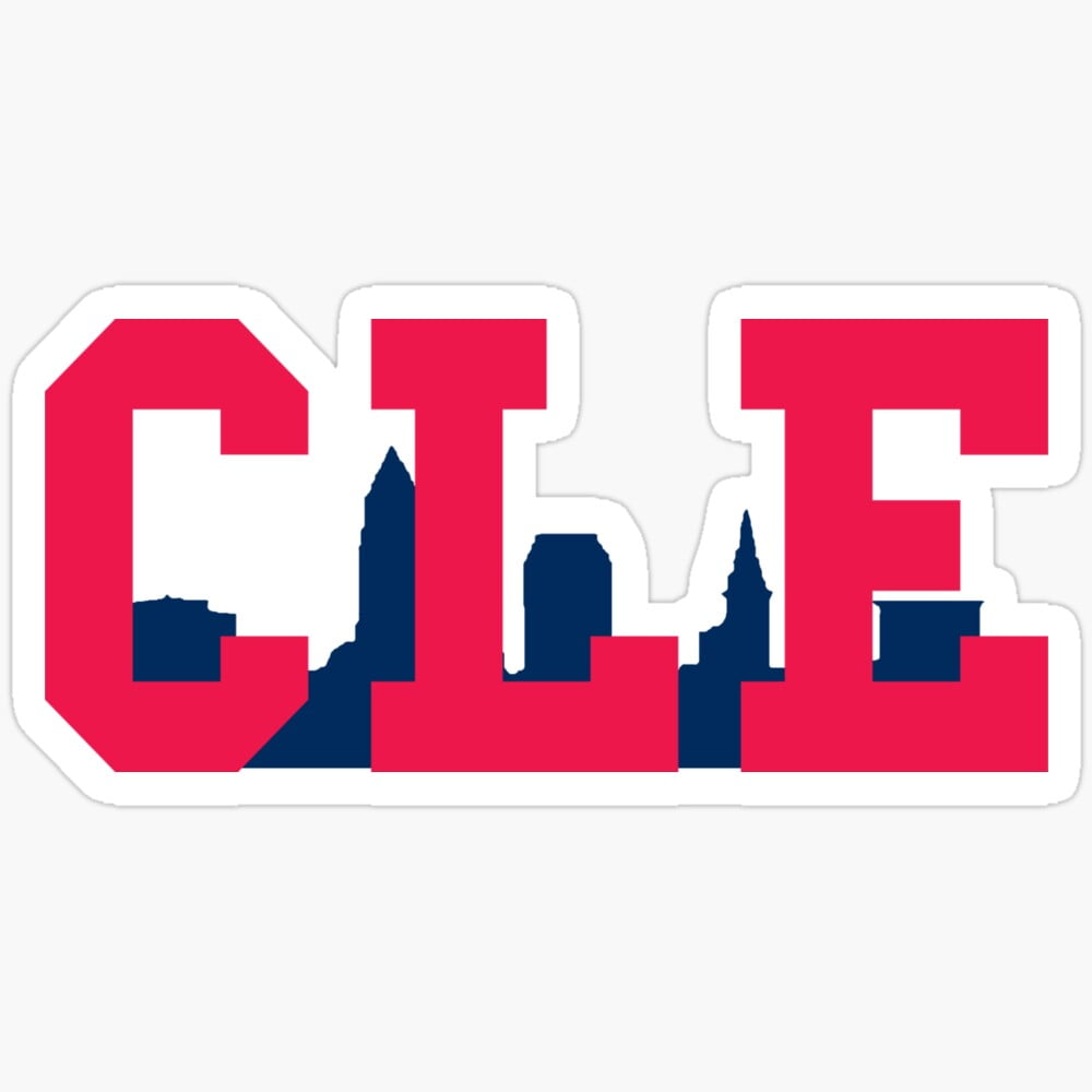 Cle - Skyline (Baseball) Sticker Baseball Sticker, Football Sticker ...