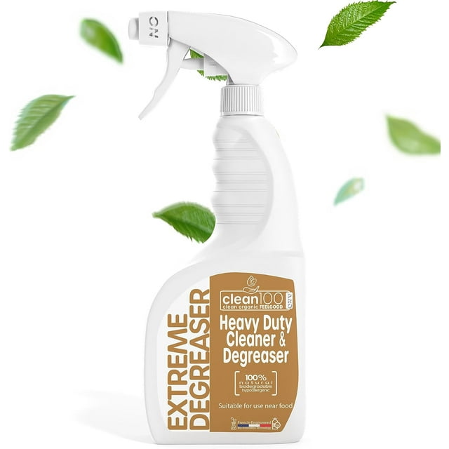 Clean 100 Heavy Duty Cleaner & Degreaser Spray 100% Natural Cleaner for Grill, 750 ml - Walmart.com