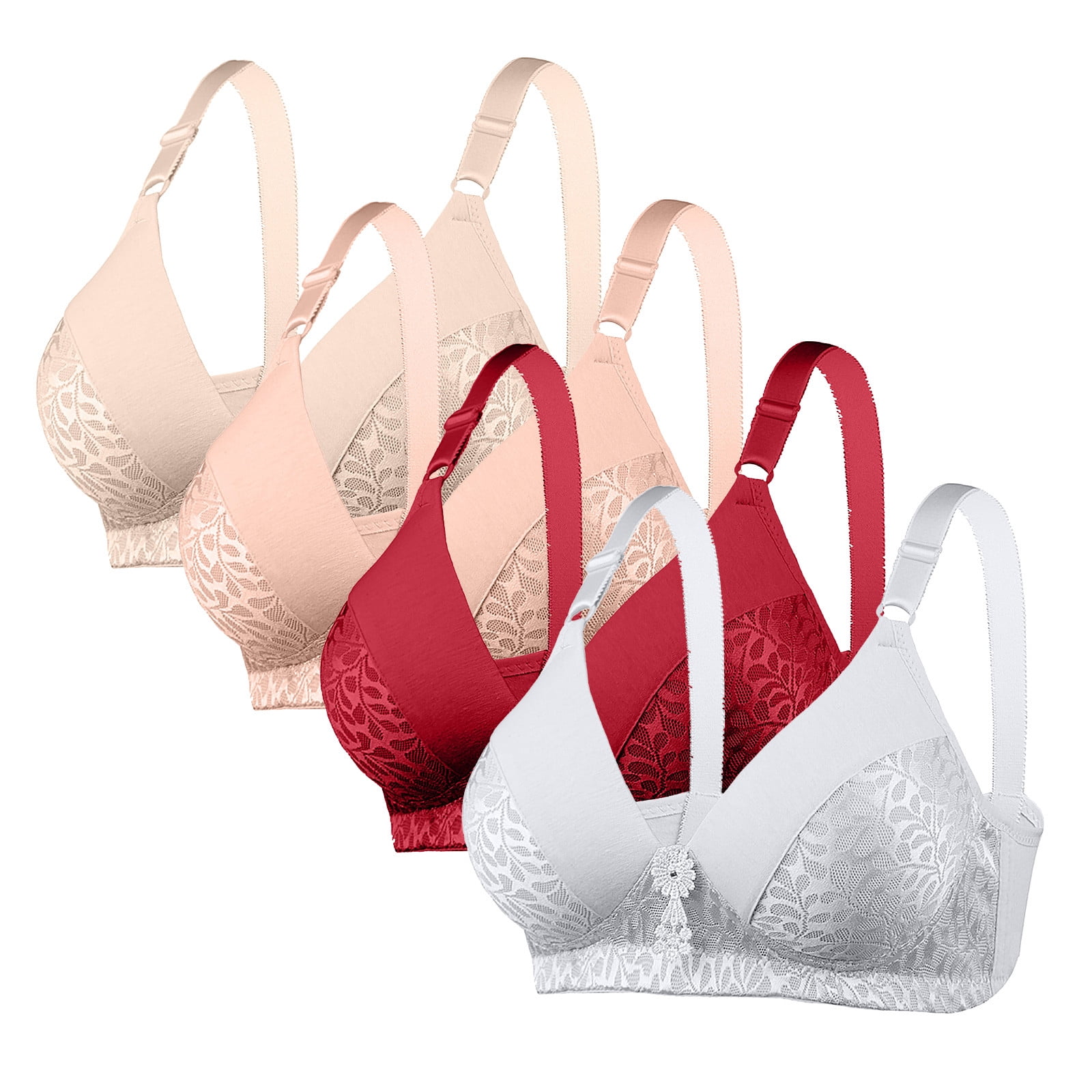 Clean 4 Pcs Strapless Bras For Women One Piece Seamless Bra Beauty Back ...