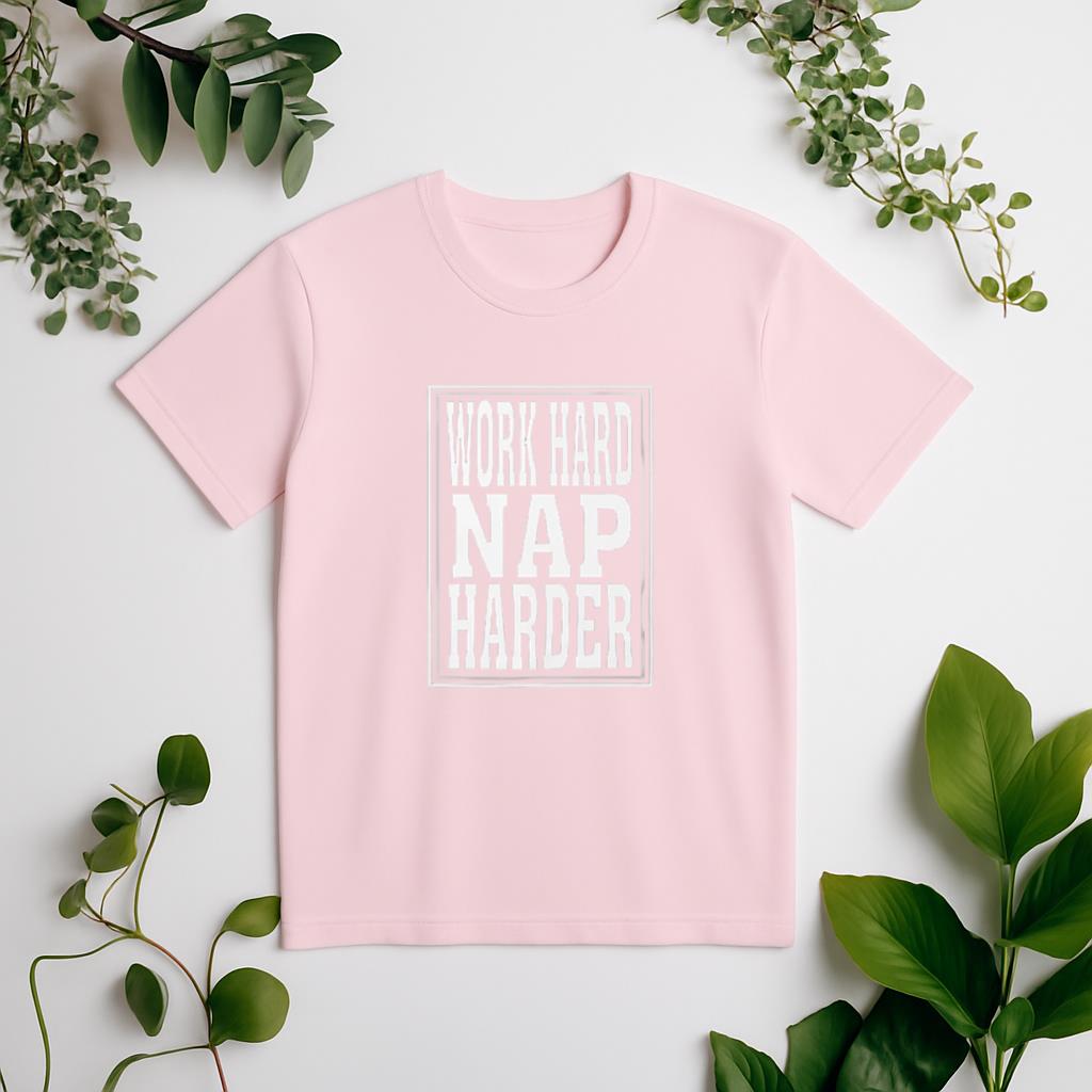 Clean And Simple Work Hard Nap Harder Quote Unisex T-Shirt, for men ...